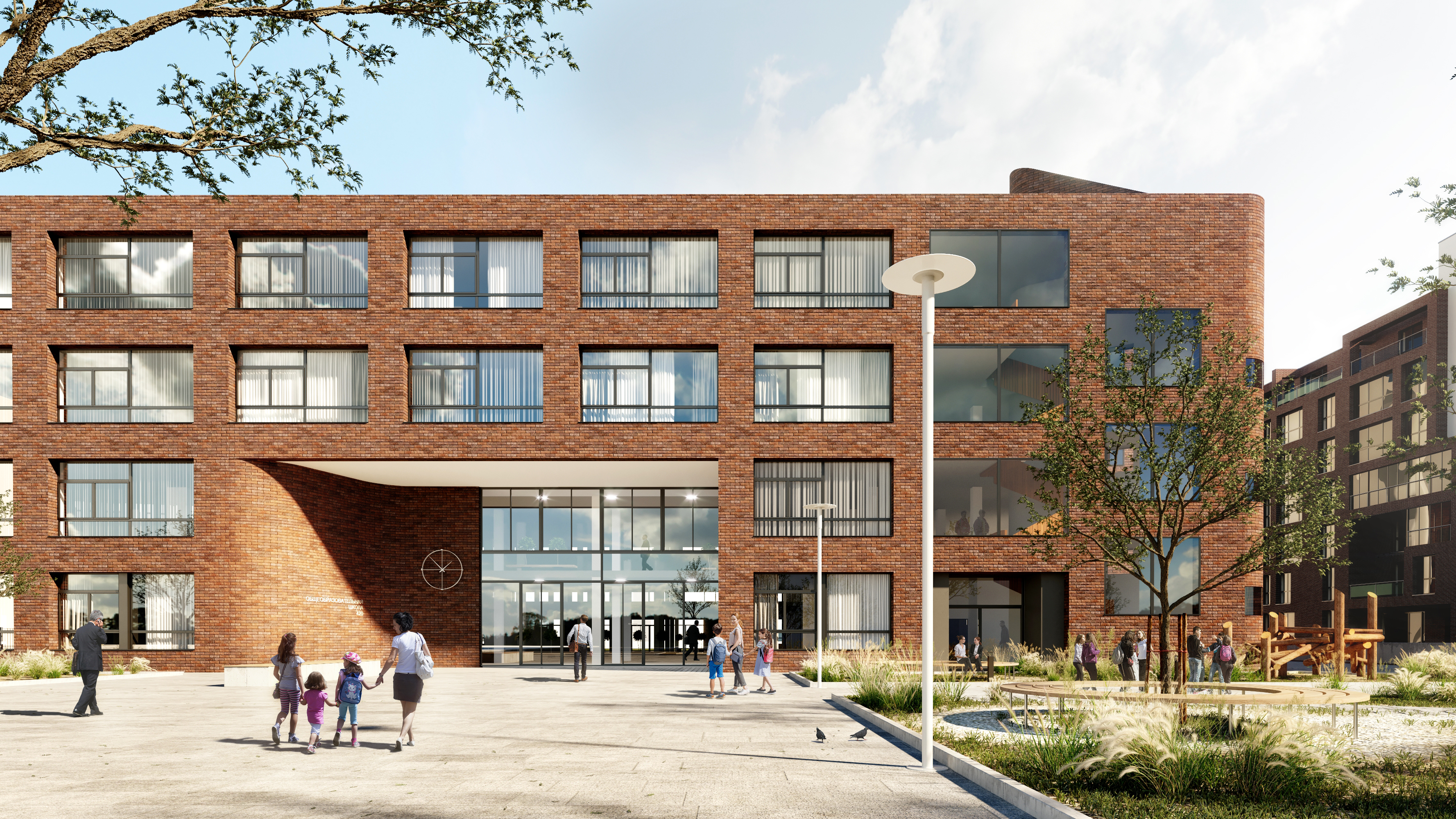 Residential district school by Brusnika - Architizer
