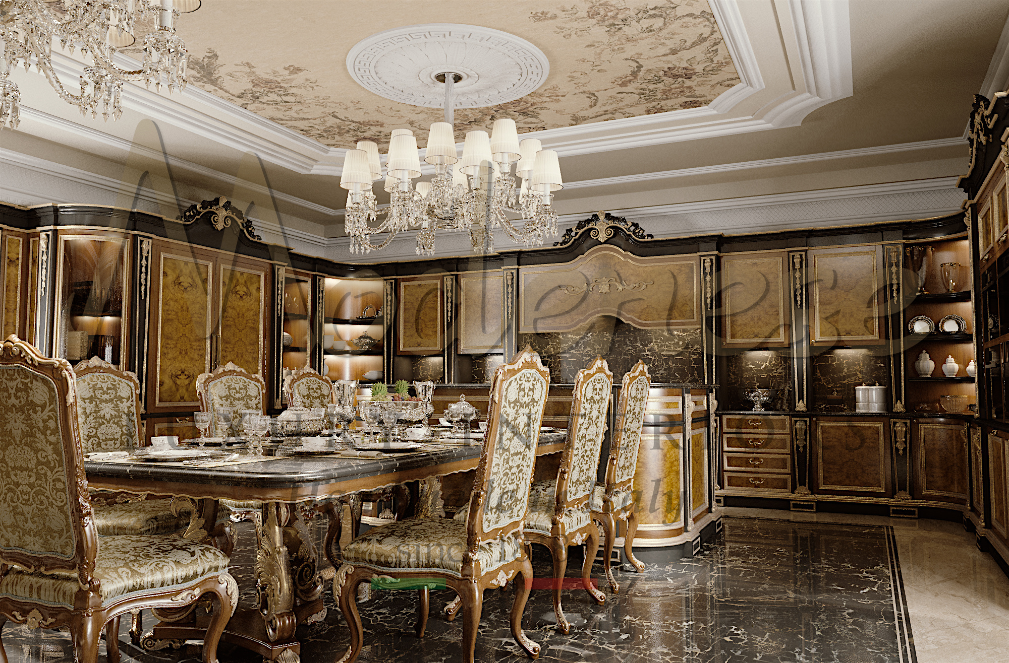 Incredible Classical Kitchen Design by Modenese Luxury Interiors by ...