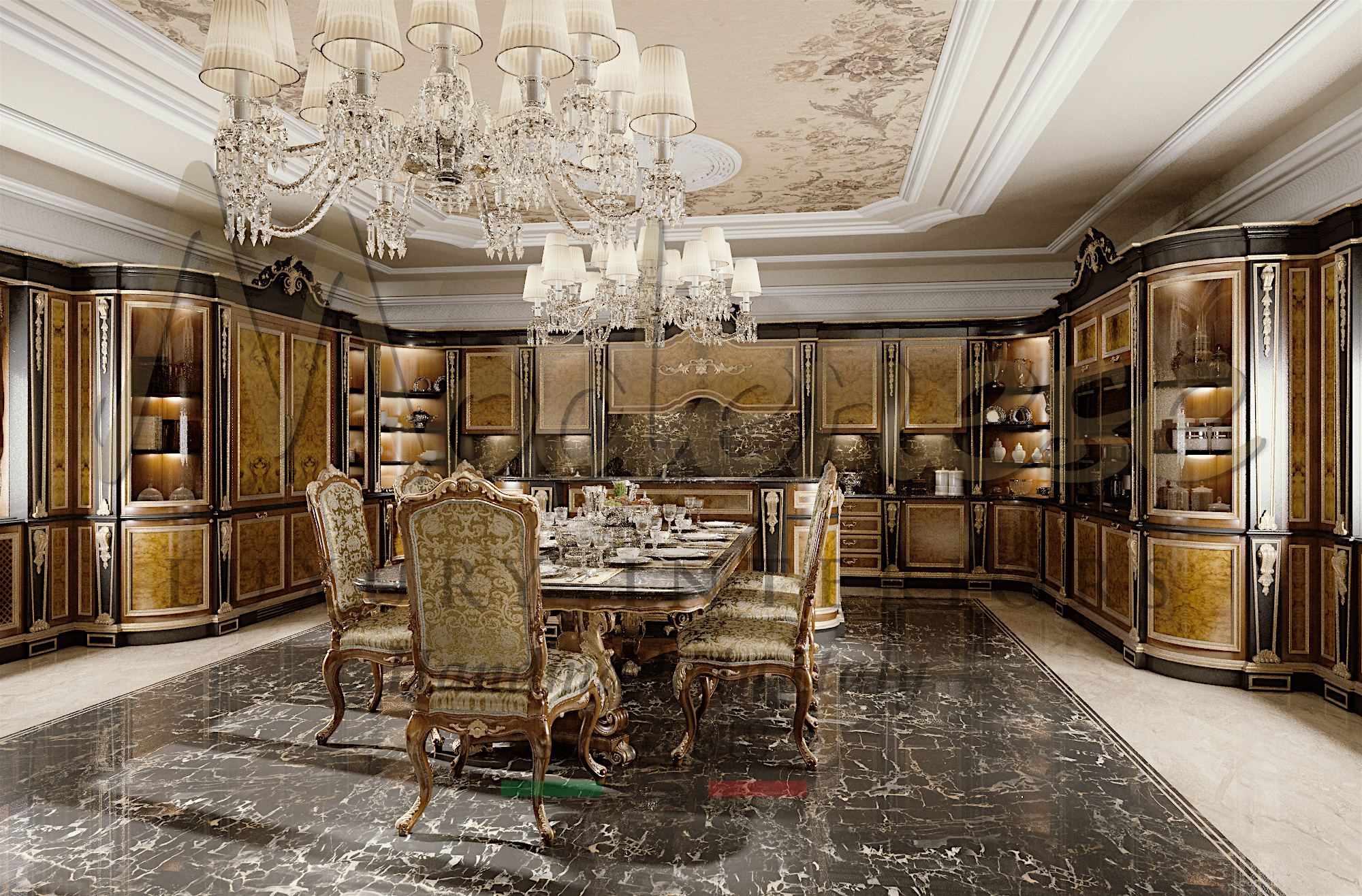 Incredible Classical Kitchen Design by Modenese Luxury Interiors by ...