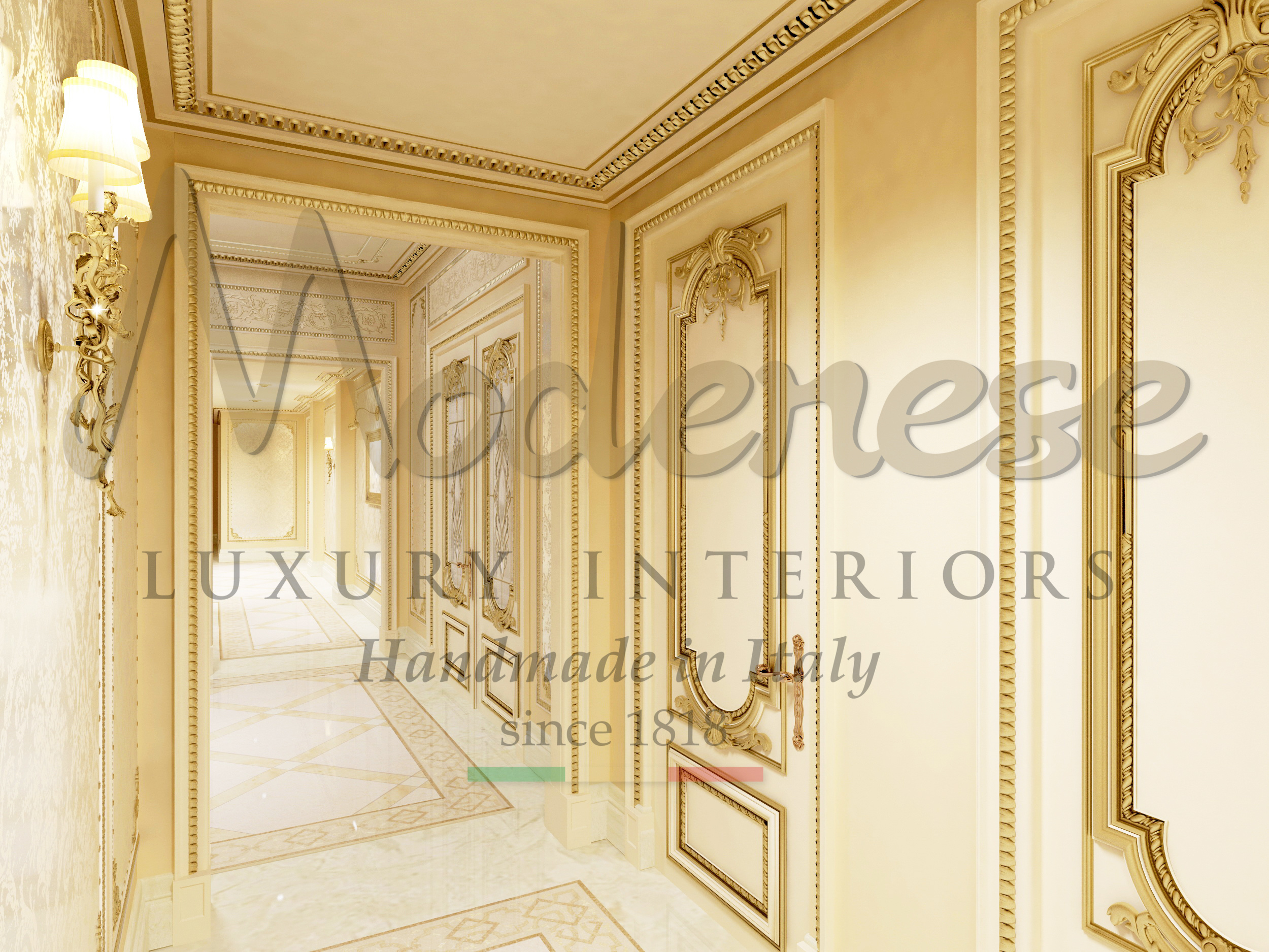 Gorgeous Interior Design With Boiserie Panels by MODENESE Luxury ...