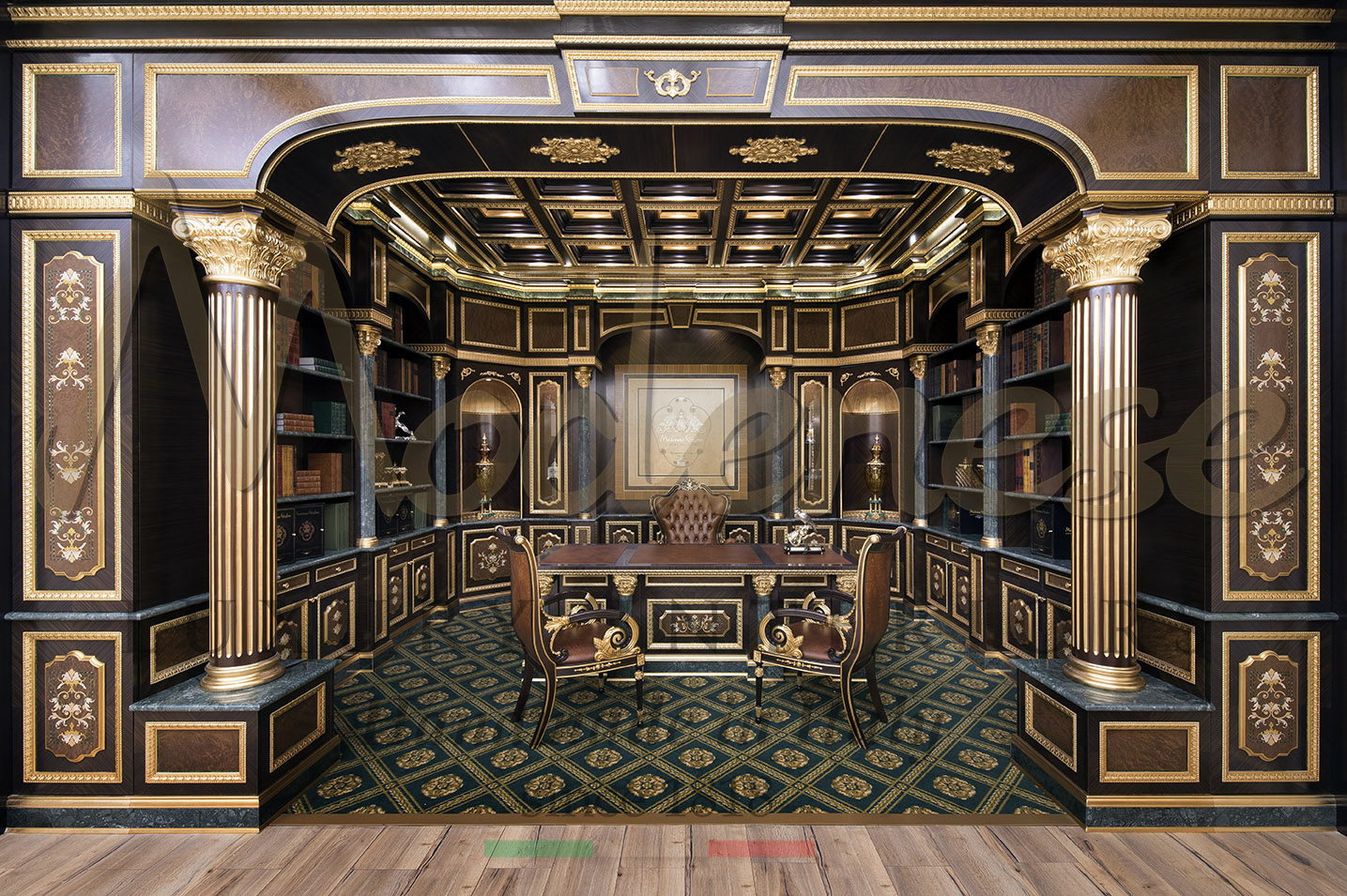Elite Office Space Created With Luxury Furniture by MODENESE Luxury ...