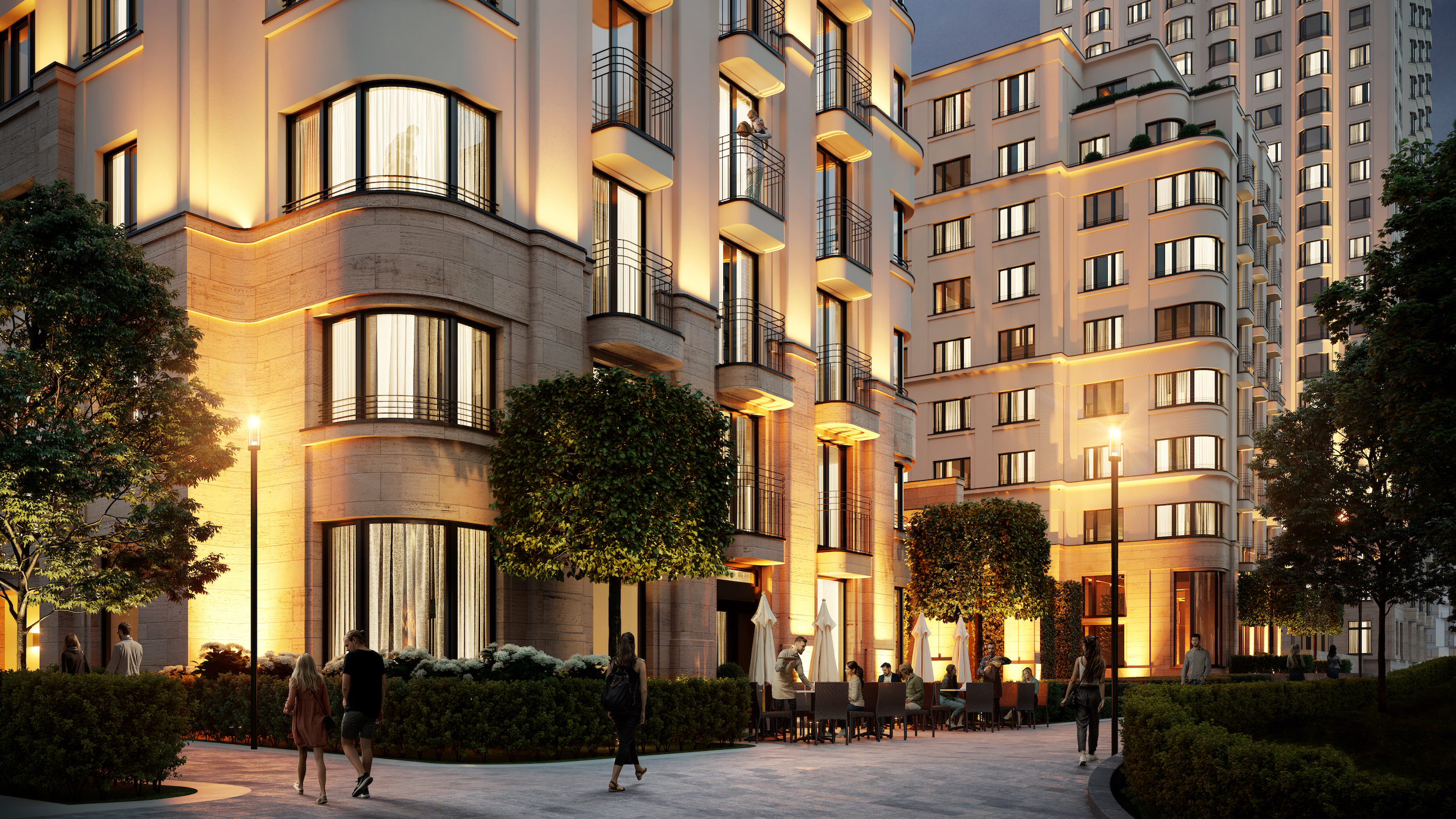 Modern Classic Style quarter in the centre of Yekaterinburg by Brusnika ...