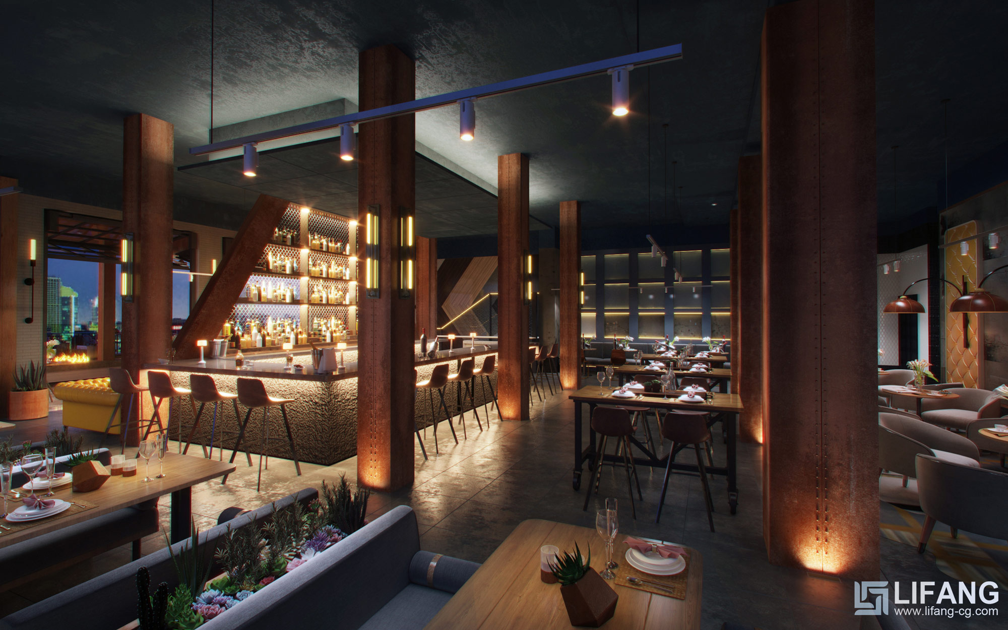 LiFang Restaurant and Hotel Renderings by LiFang Vision Technology Co ...