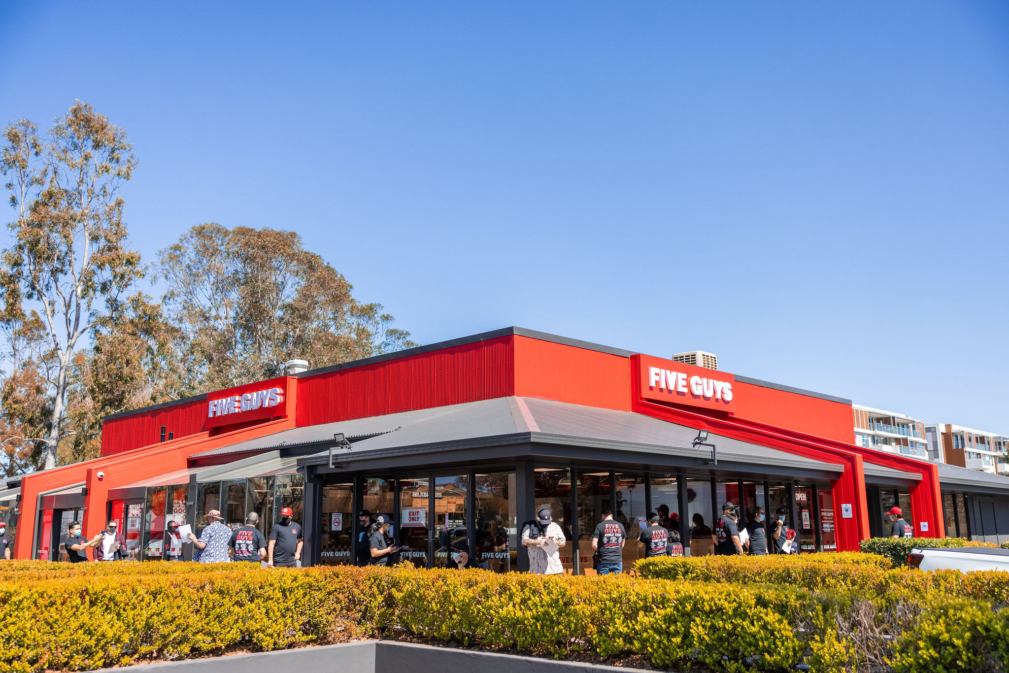 FIVE GUYS Penrith Australia by Design Partnership Australia - Architizer