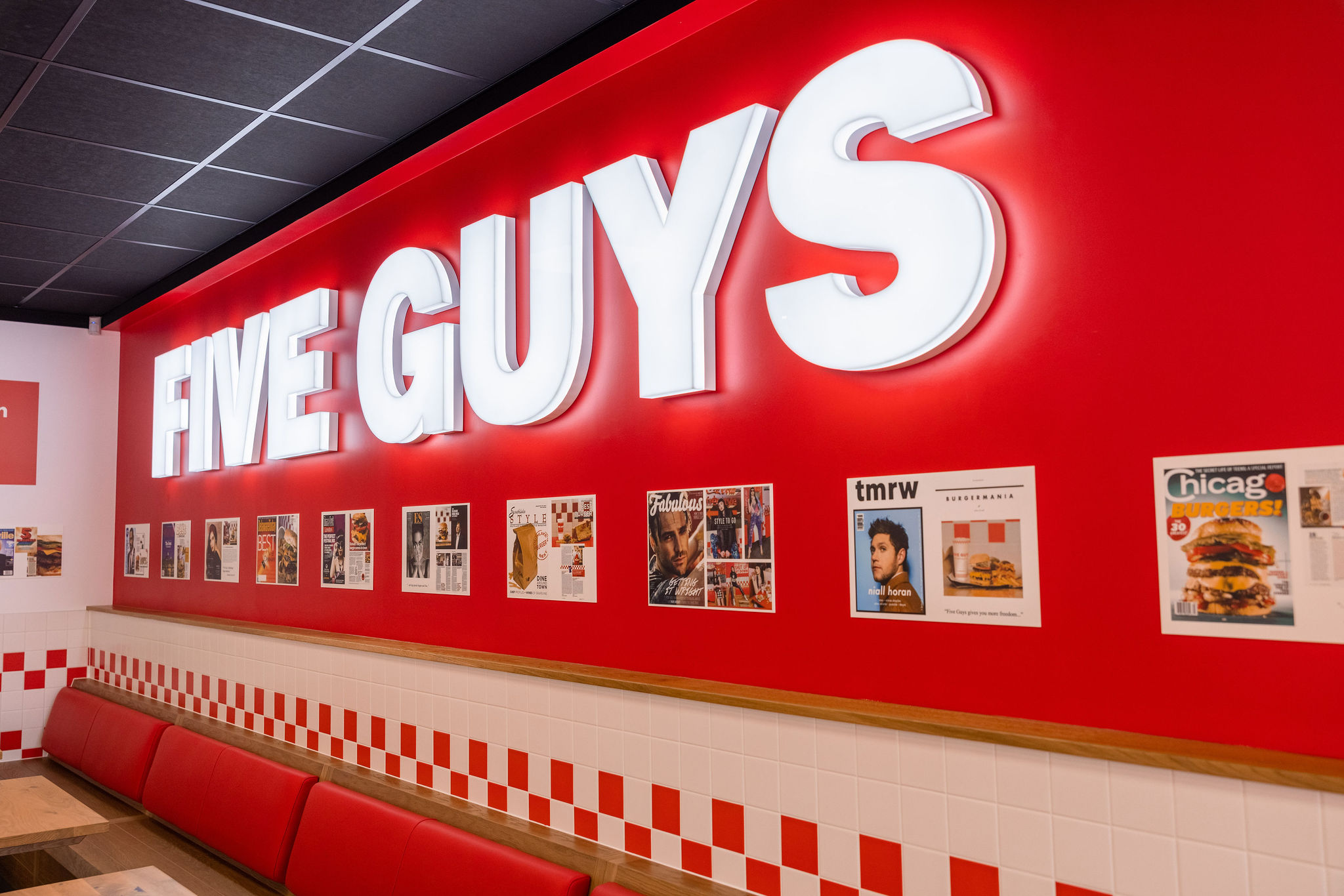 FIVE GUYS Penrith Australia by Design Partnership Australia - Architizer