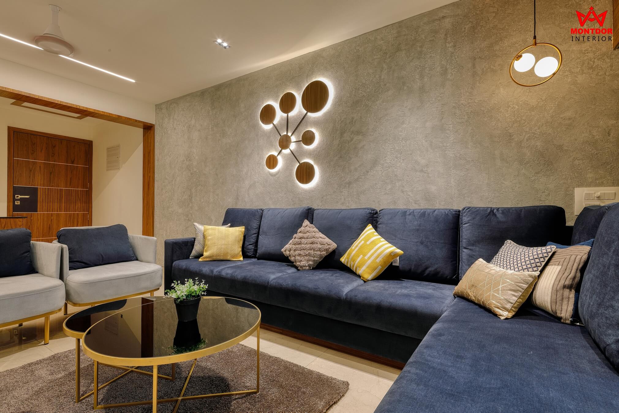 Binori Mable 3BHK Turnkey Interior Design Project by Montdor Interior ...