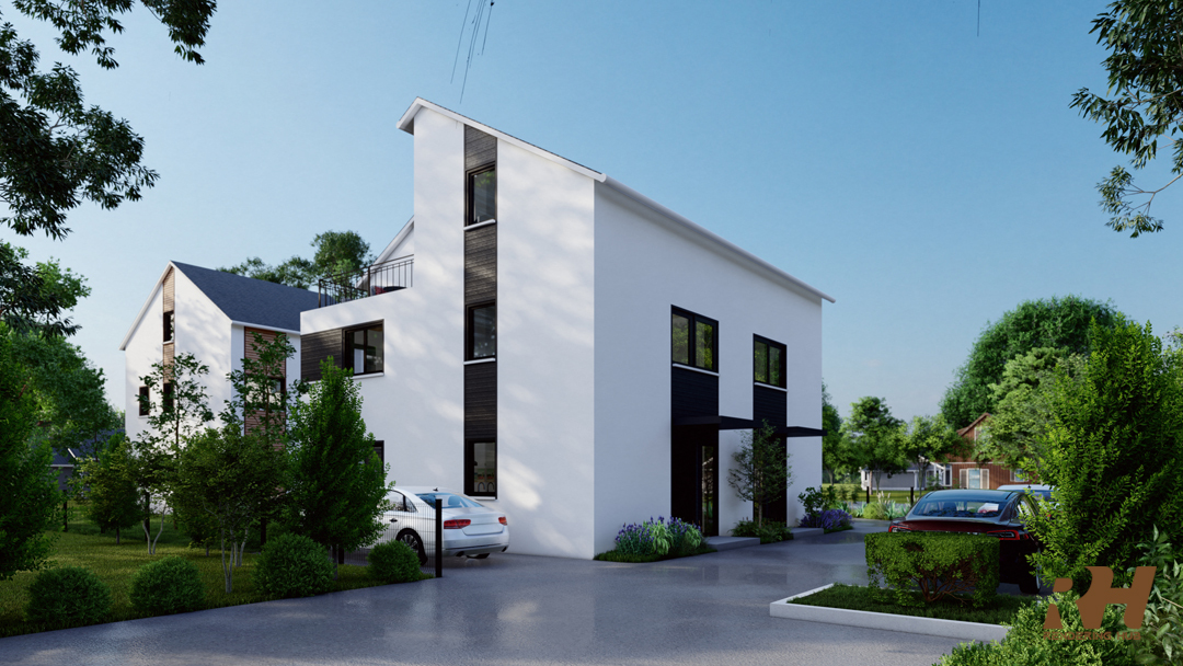 Residential Zone Exterior Rendering by Rendering Hub - Architizer