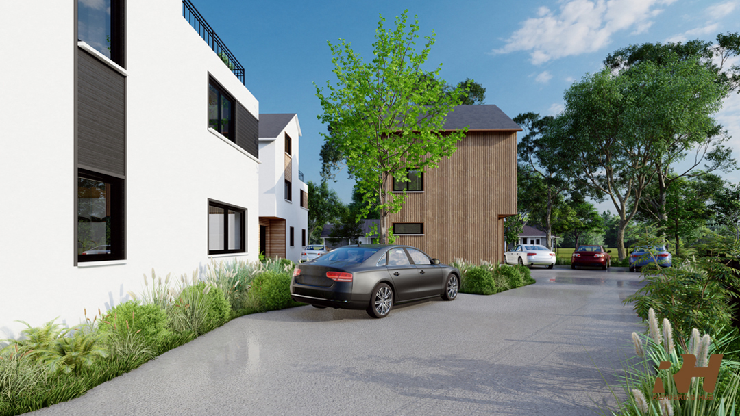 Residential Zone Exterior Rendering by Rendering Hub - Architizer