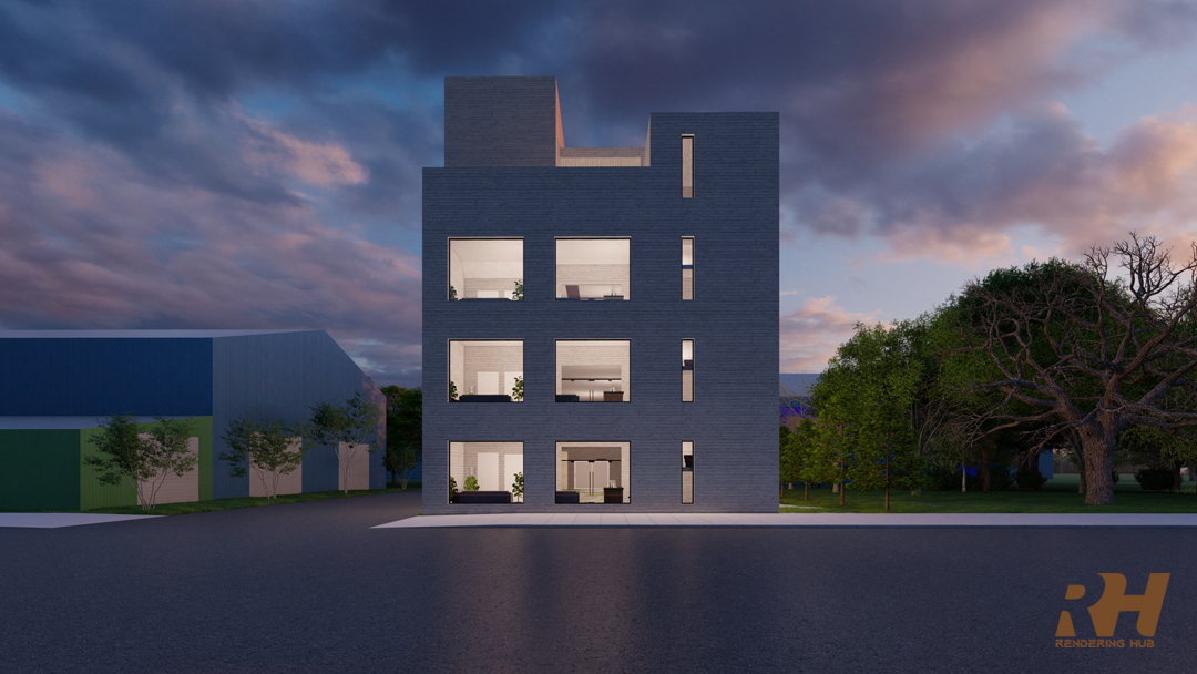 Mixed Use Building by Rendering Hub - Architizer