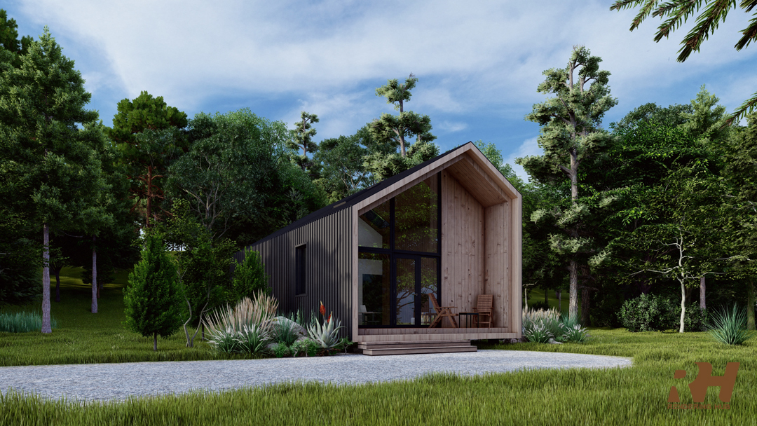 Barn House Exterior by Rendering Hub - Architizer