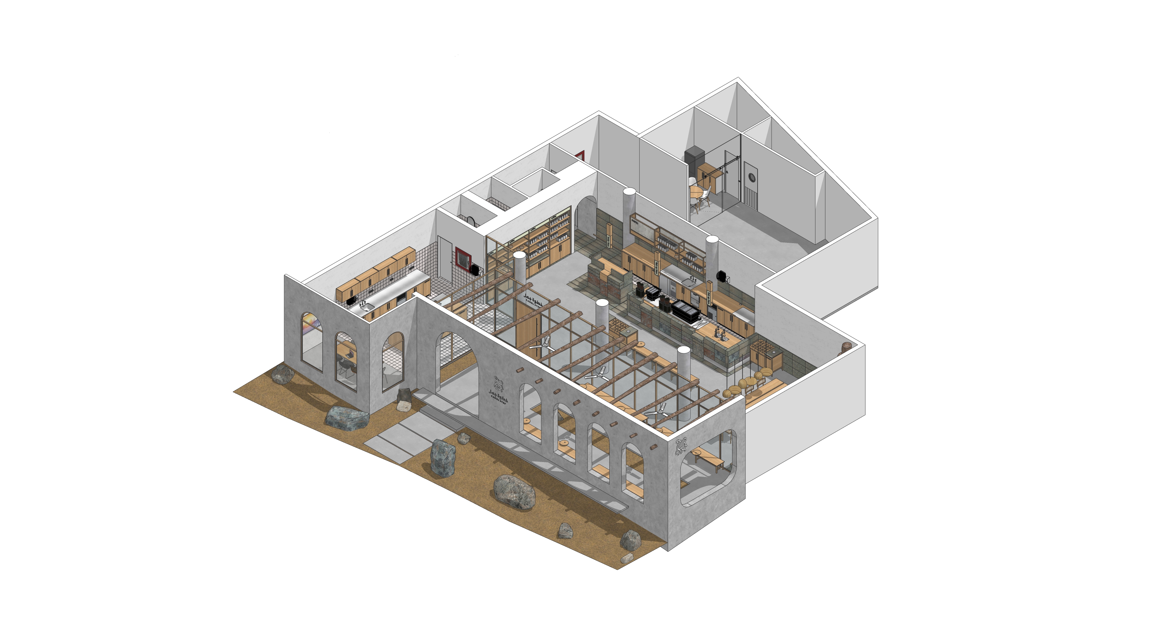 Camel Step Coffee Roasters ,Abha by farisosaimi - Architizer