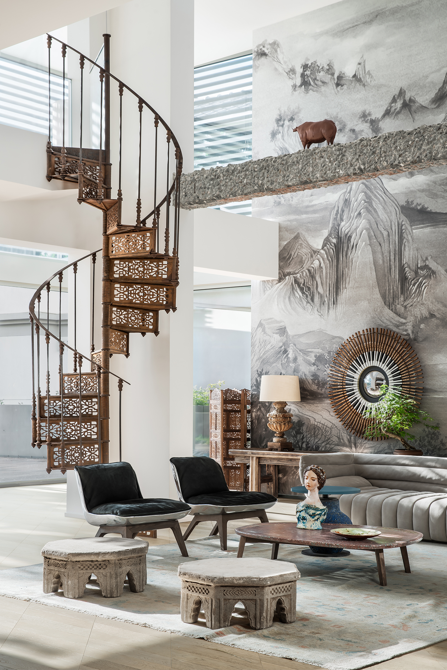 Fan Yi : 900㎡ Artistic Villa by NARJEELING - Architizer