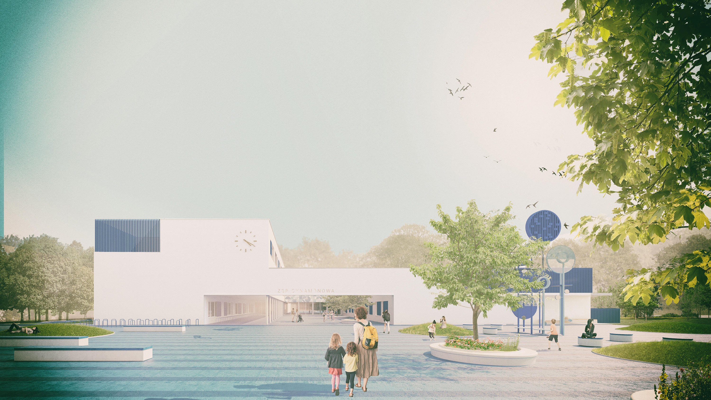 Hybrid sports complex with fencing hall by arch_it piotr zybura ...