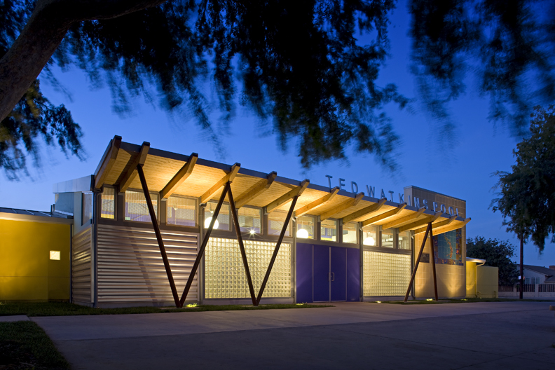 Ted Watkins Pool & Bath House by The SLAM Collaborative - Architizer