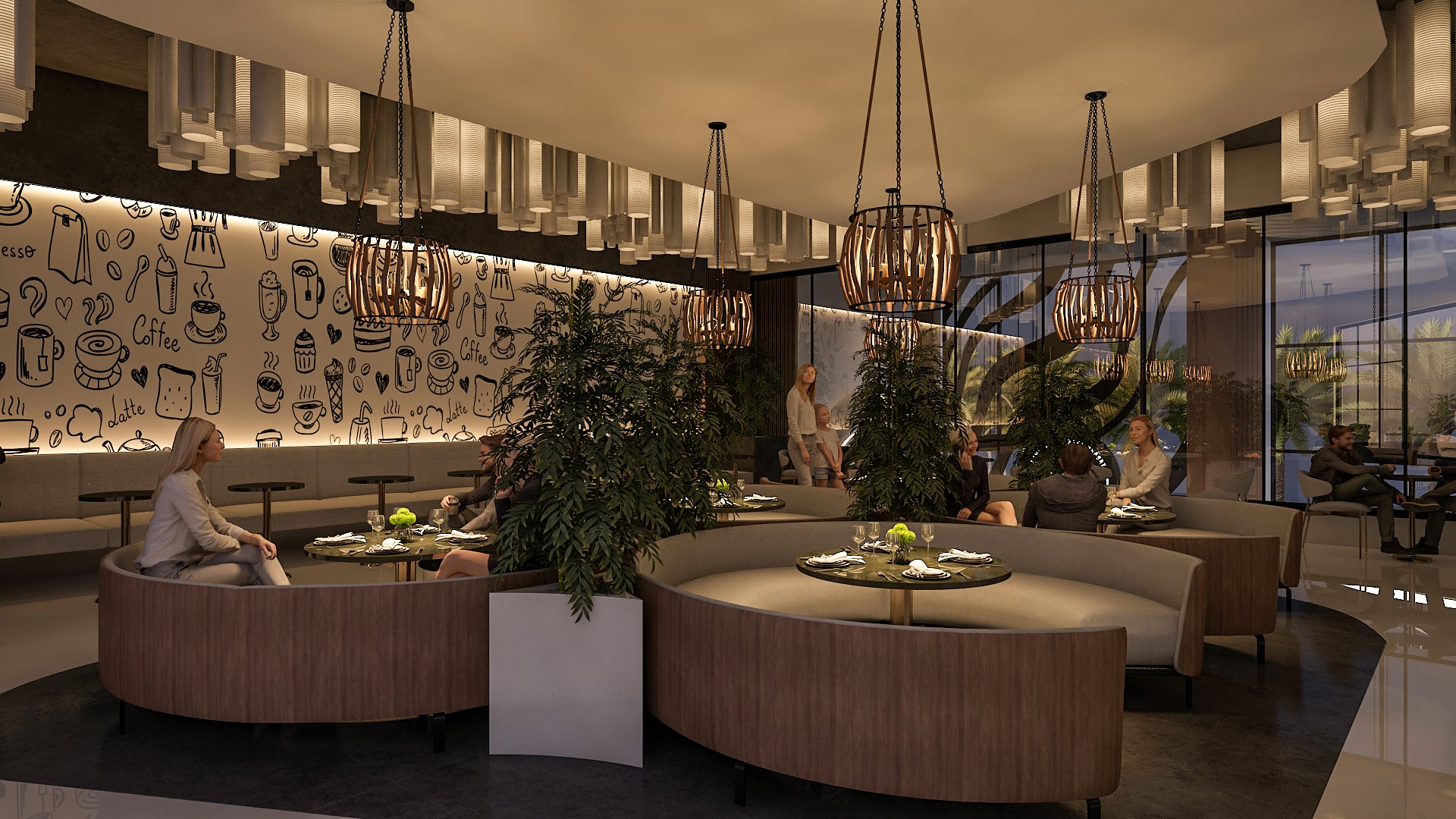 Commercial Restaurant Interior Design by AD STUDIO - Architizer