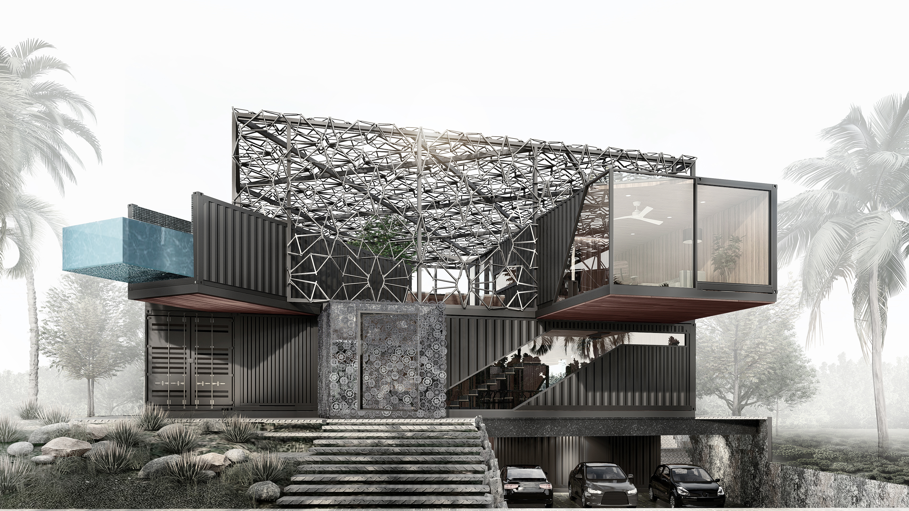 SCRAP HOUSE: BICYCLE FRAME HOUSE // TJSO ARCHITECTS | ARCHCOD