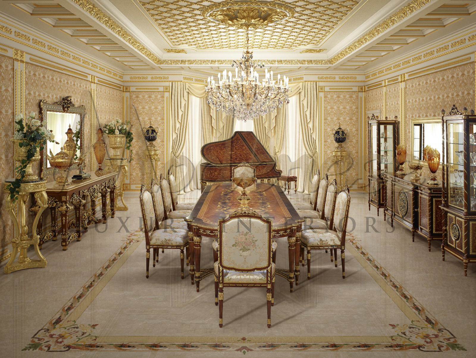 Дизайн столовой от Modenese Luxury Interiors by MODENESE Luxury ...