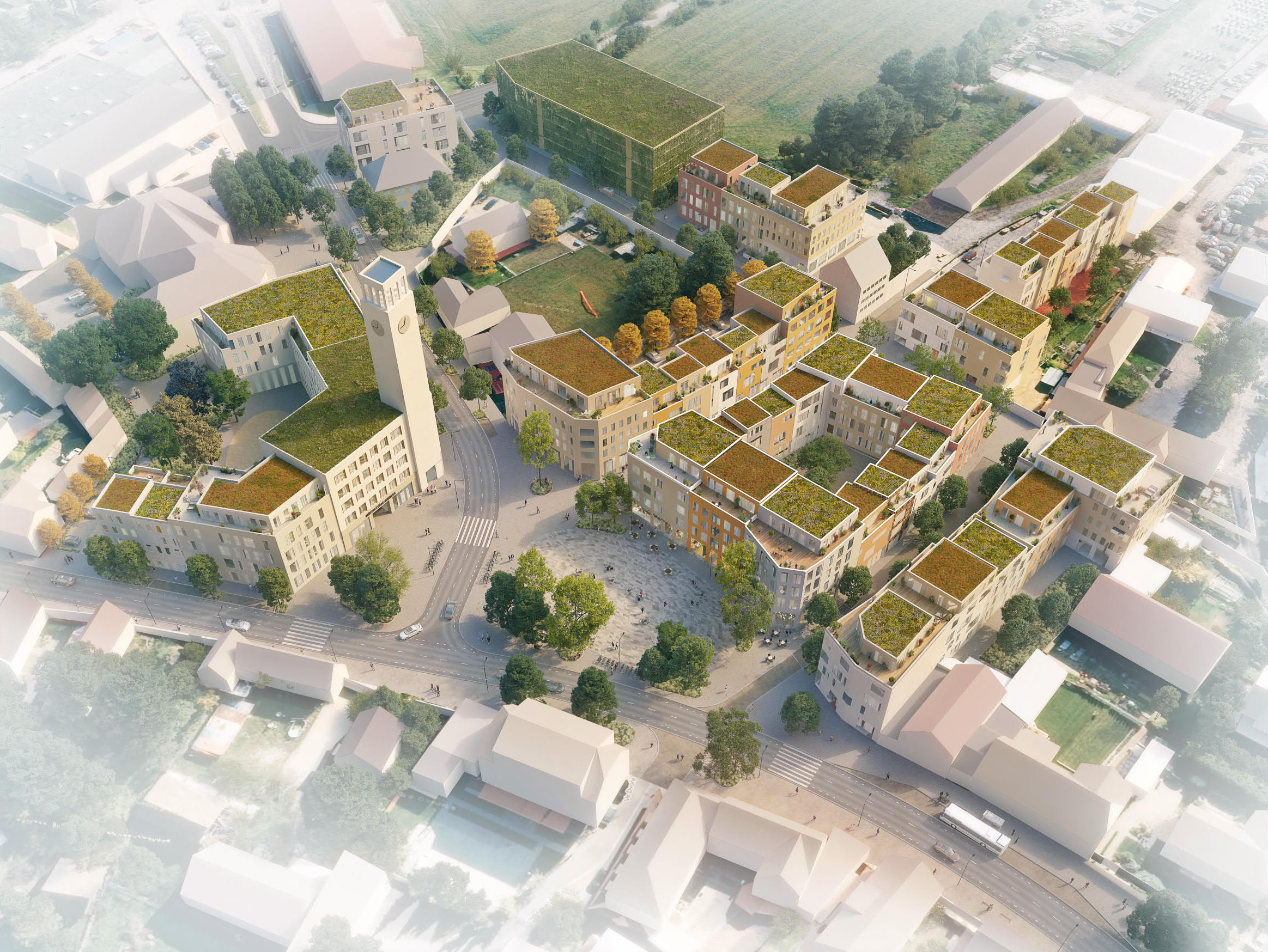 New downtown of Jesenice by Pavel Hnilička Architects+Planners - Architizer