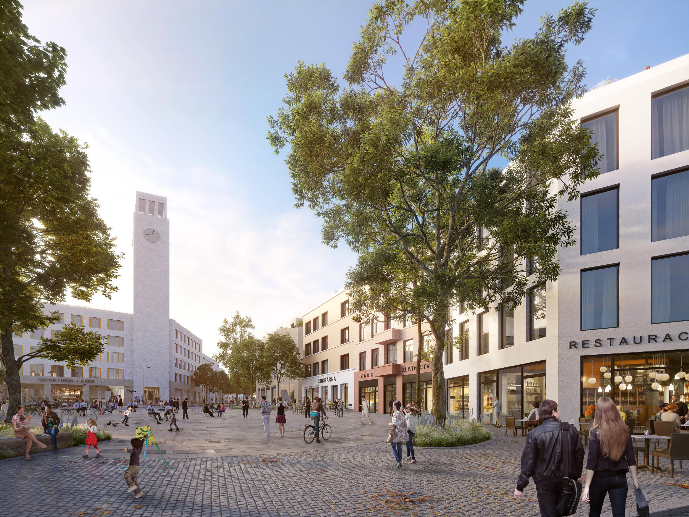 New downtown of Jesenice by Pavel Hnilička Architects+Planners - Architizer