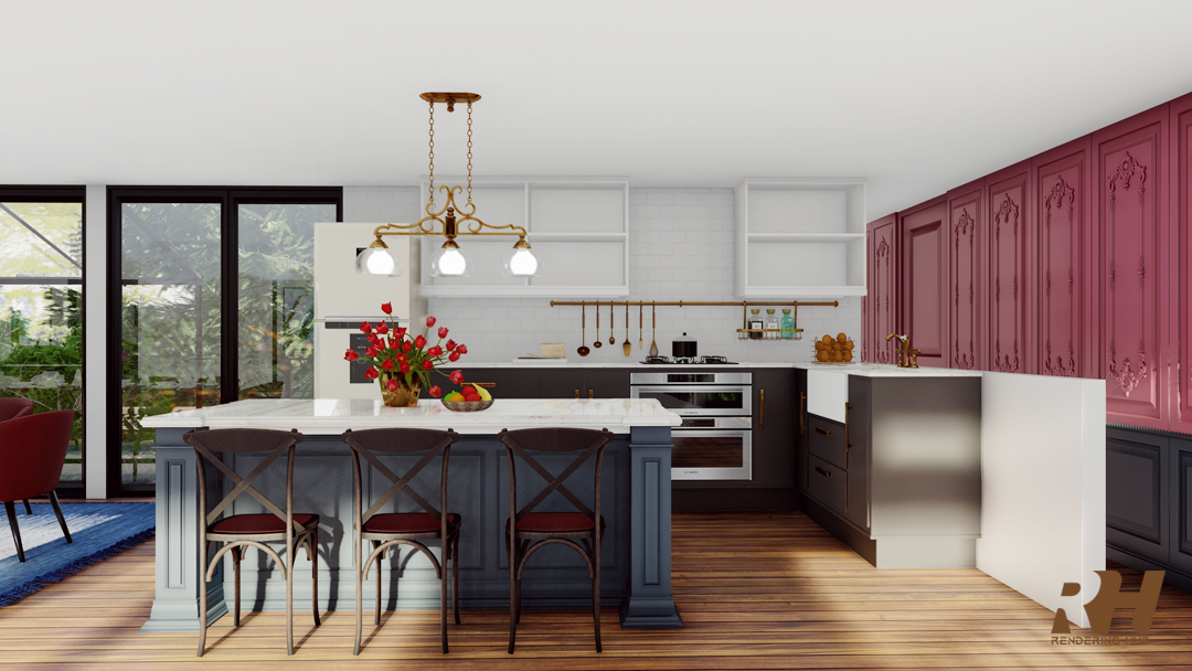 Designing a bedroom with a kitchen by Rendering Hub - Architizer