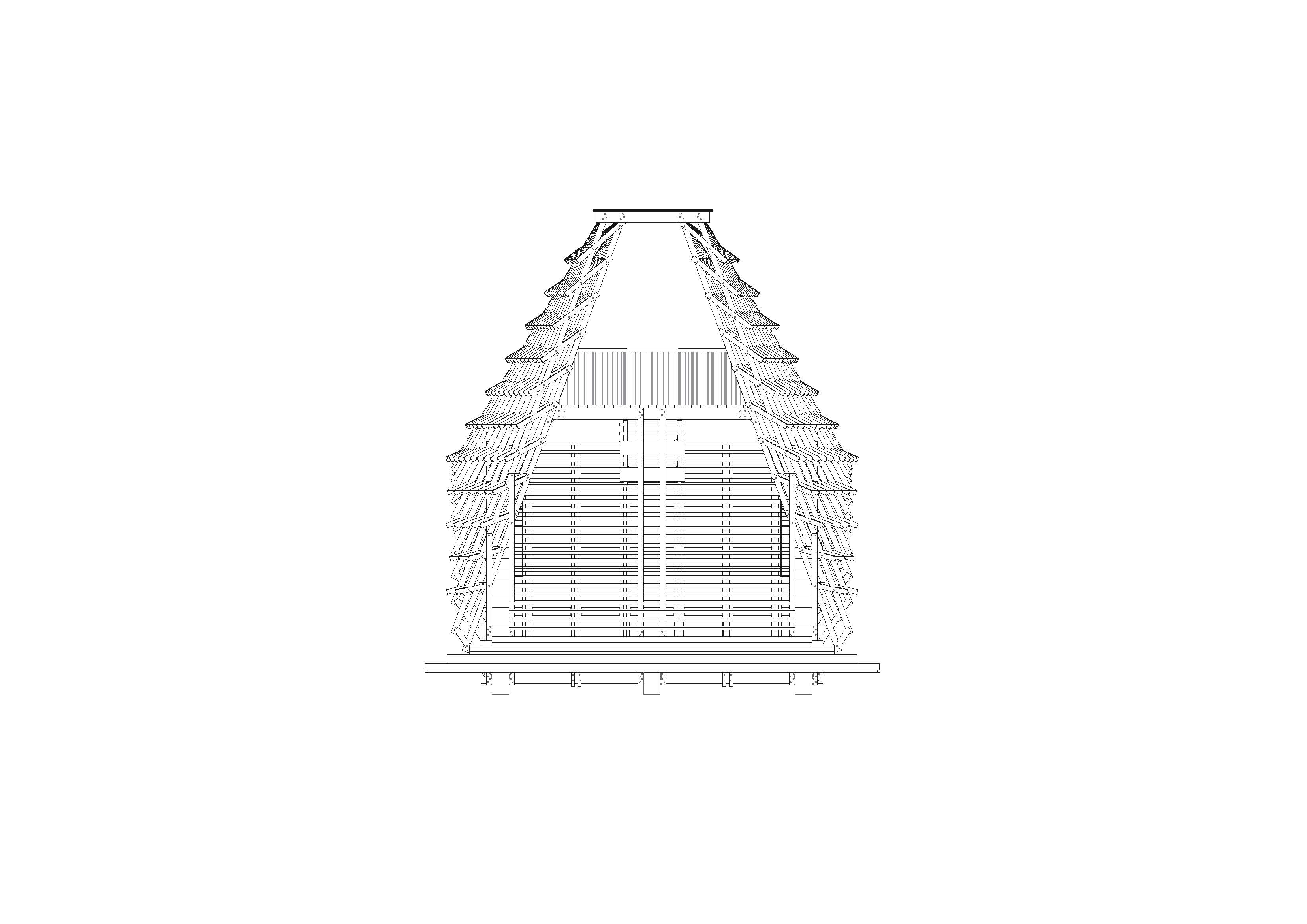 Idea 3421996: Timber Bridge in Gulou Waterfront by LUO studio in ...