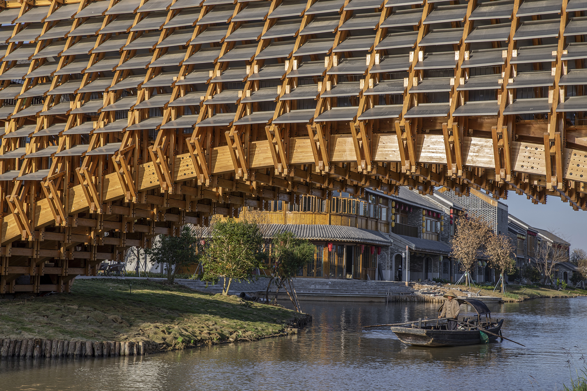 Idea 3422007: Timber Bridge in Gulou Waterfront by LUO studio in ...