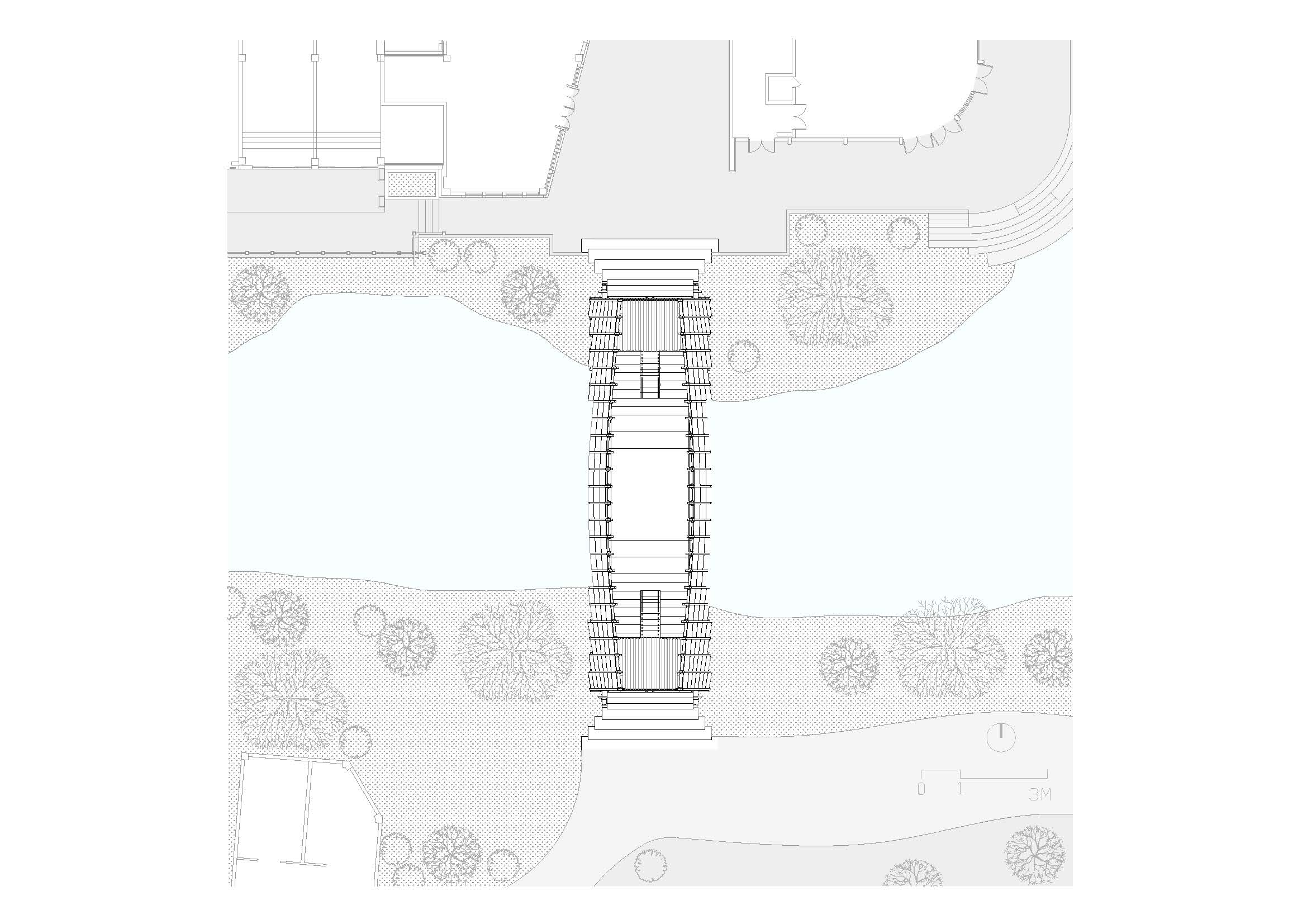 Idea 3422029: Timber Bridge in Gulou Waterfront by LUO studio in ...