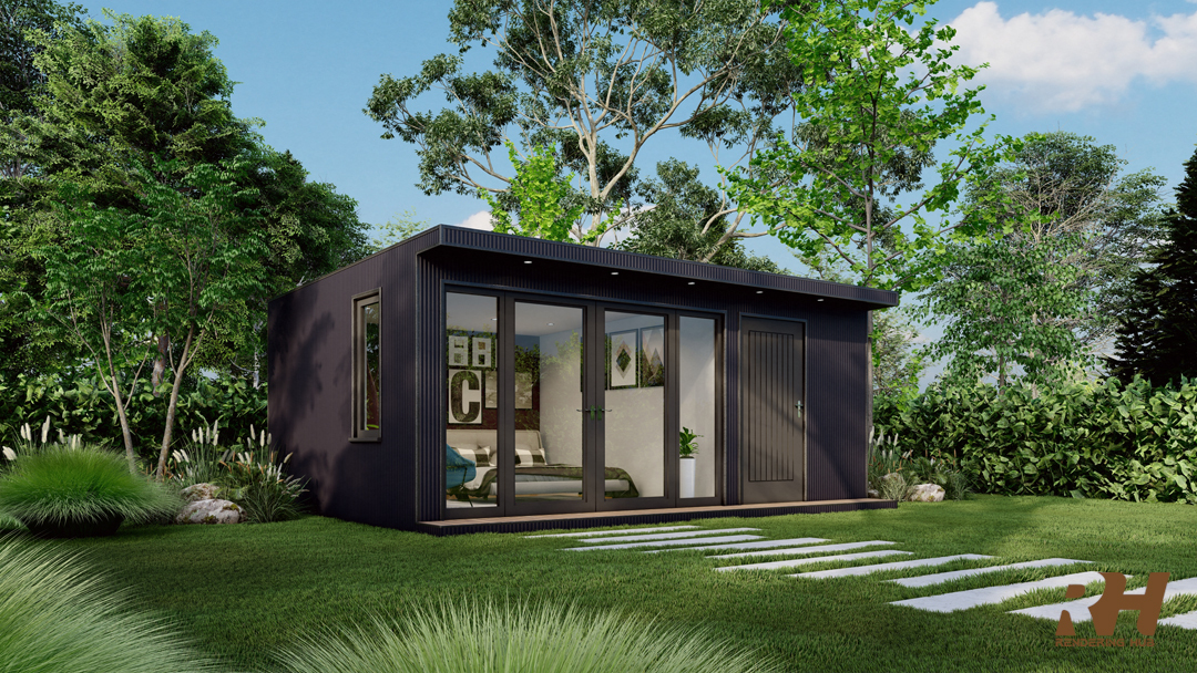 Garden Studio House Design by Rendering Hub - Architizer