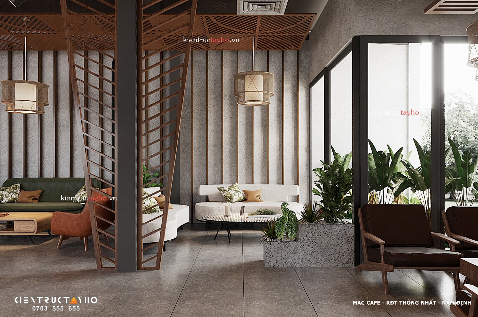 Design of a cafe with 2 facades – MAC Cafe Thong Nhat, Nam Dinh by Tay ...