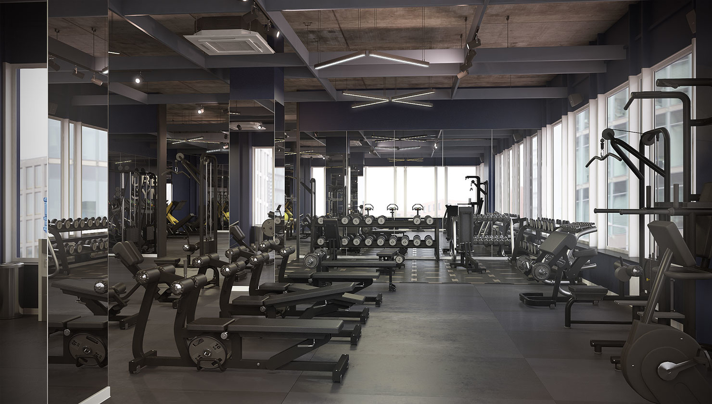 Urban Gym Design by GYMdesign - Fitness Center 3D - Architizer