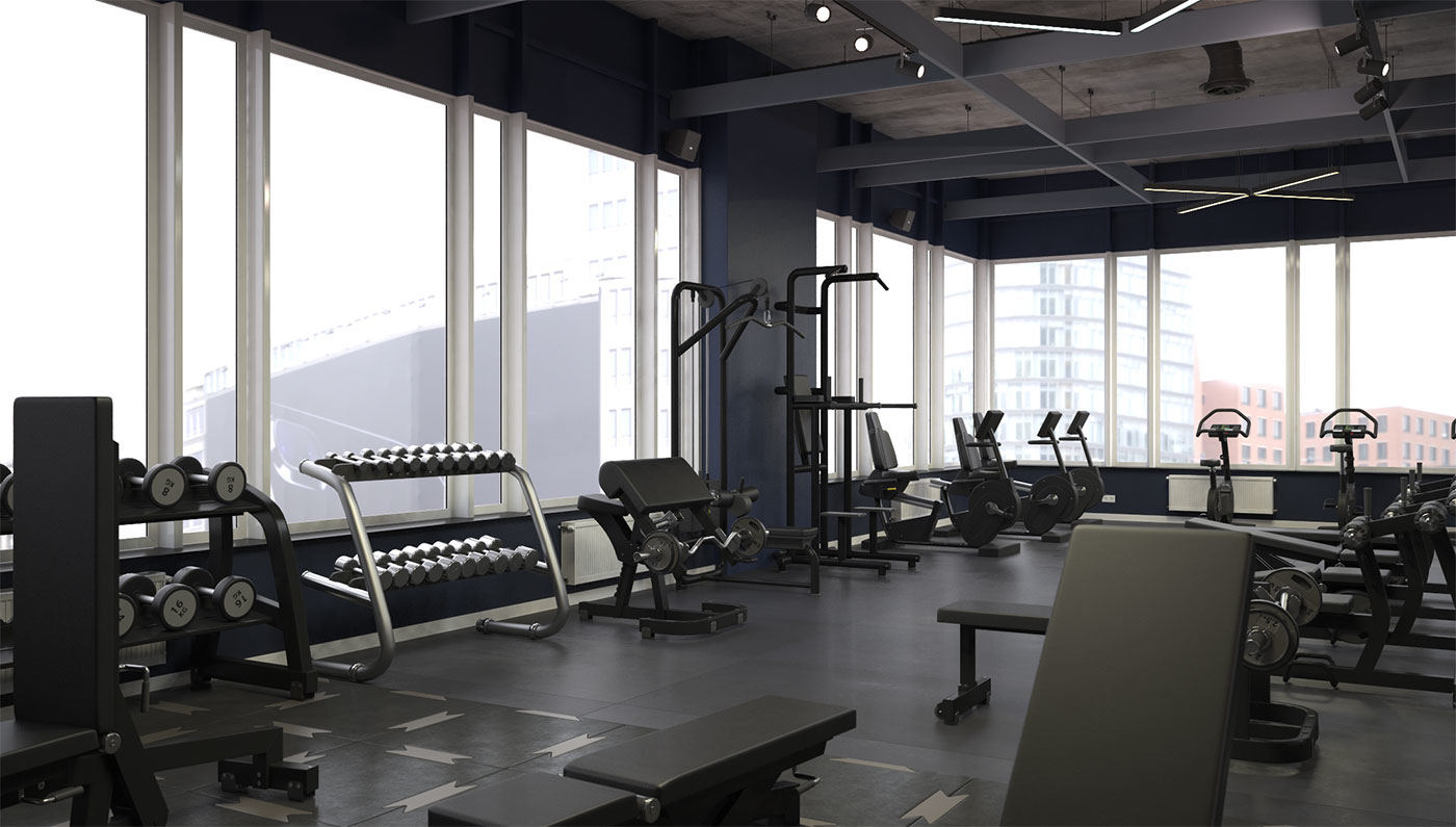 Urban Gym Design by GYMdesign - Fitness Center 3D - Architizer