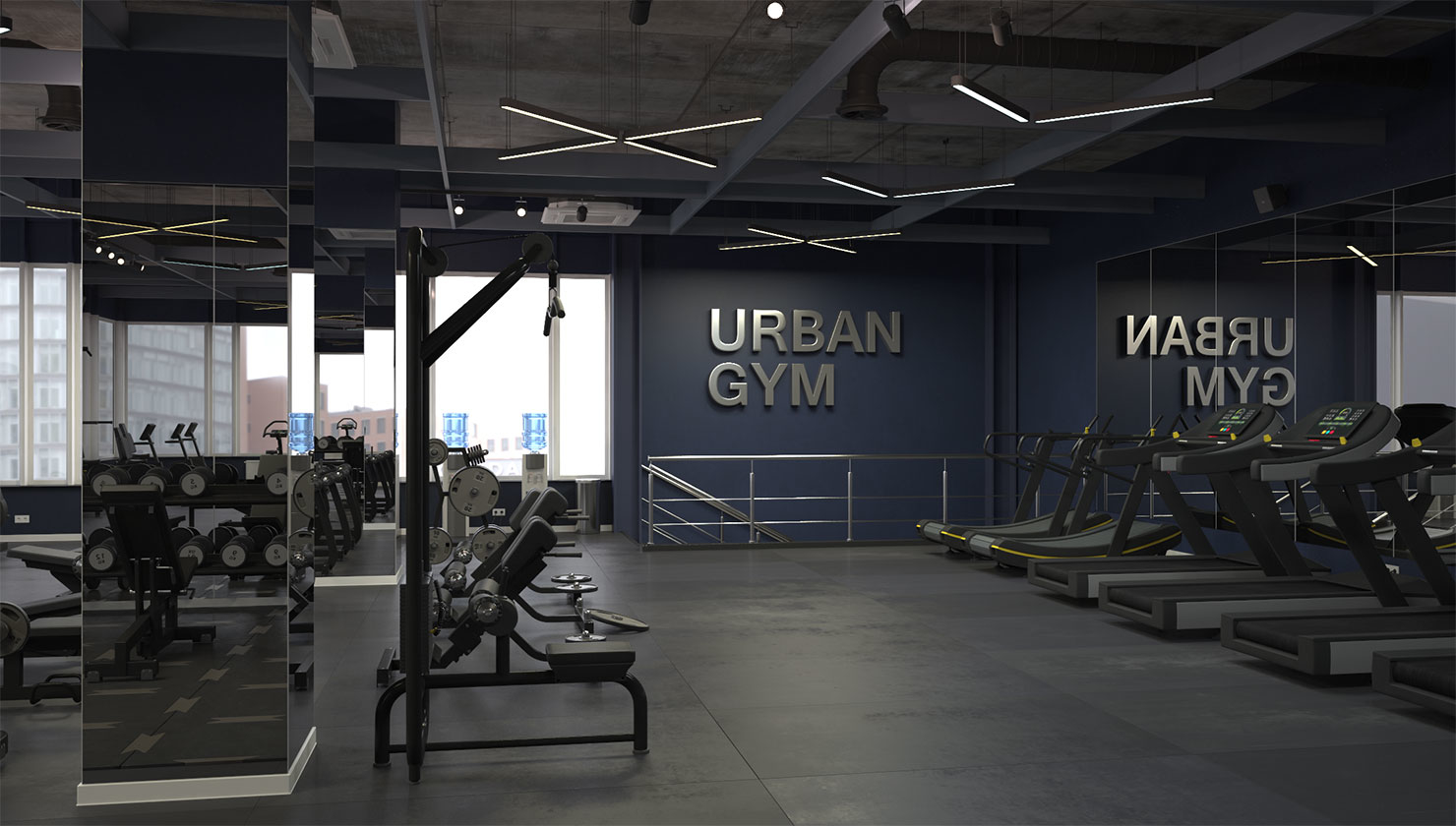 Urban Gym Design by GYMdesign - Fitness Center 3D - Architizer