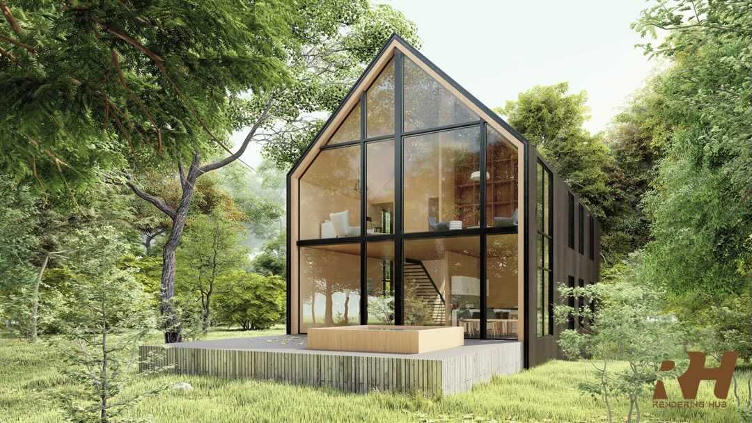 Cabin House by Rendering Hub - Architizer
