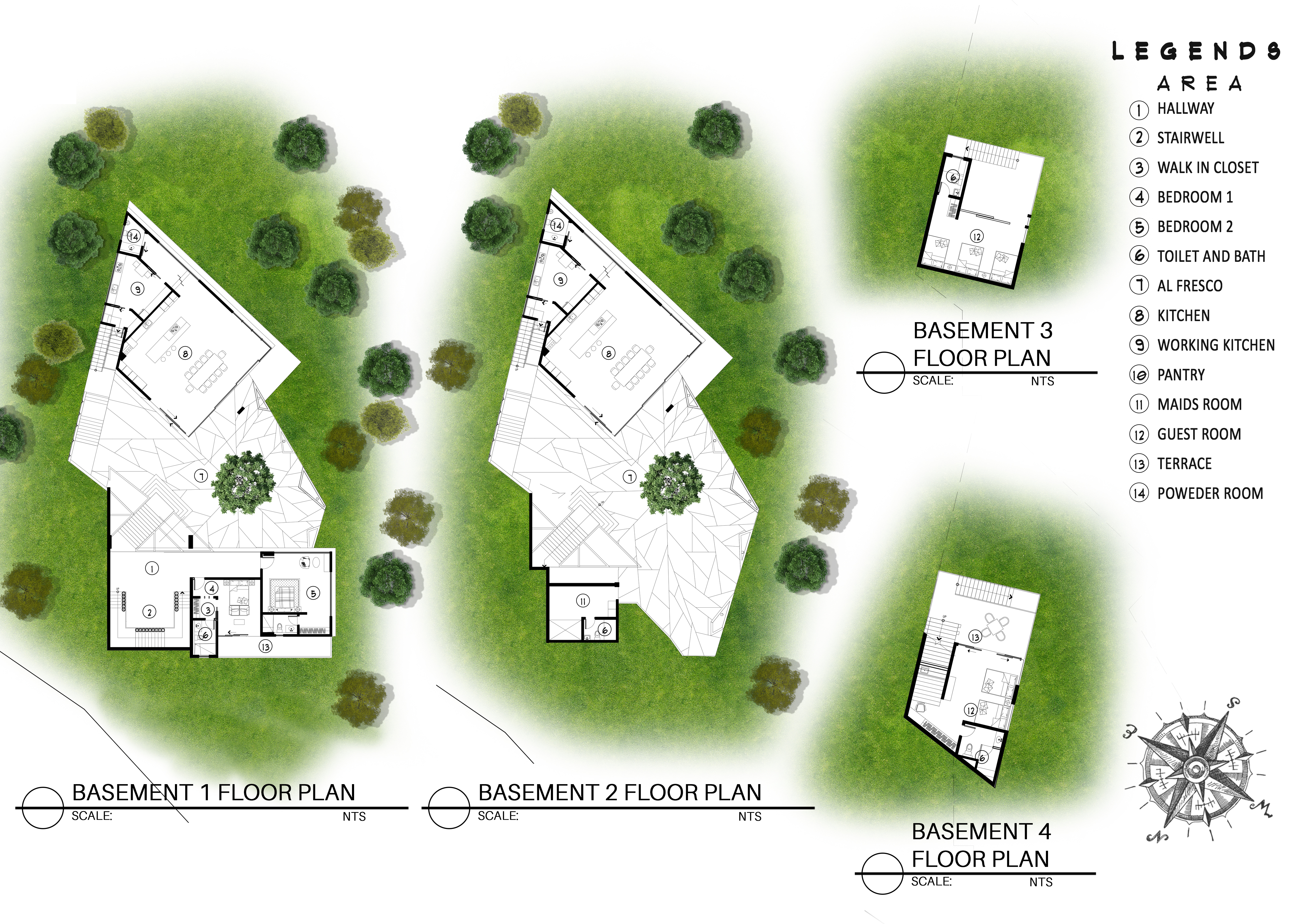 “𝗧𝗛𝗘 𝗧𝗥𝗘𝗘 𝗛𝗢𝗨𝗦𝗘” (Multi Level Residential house) by DST Design + Build ...