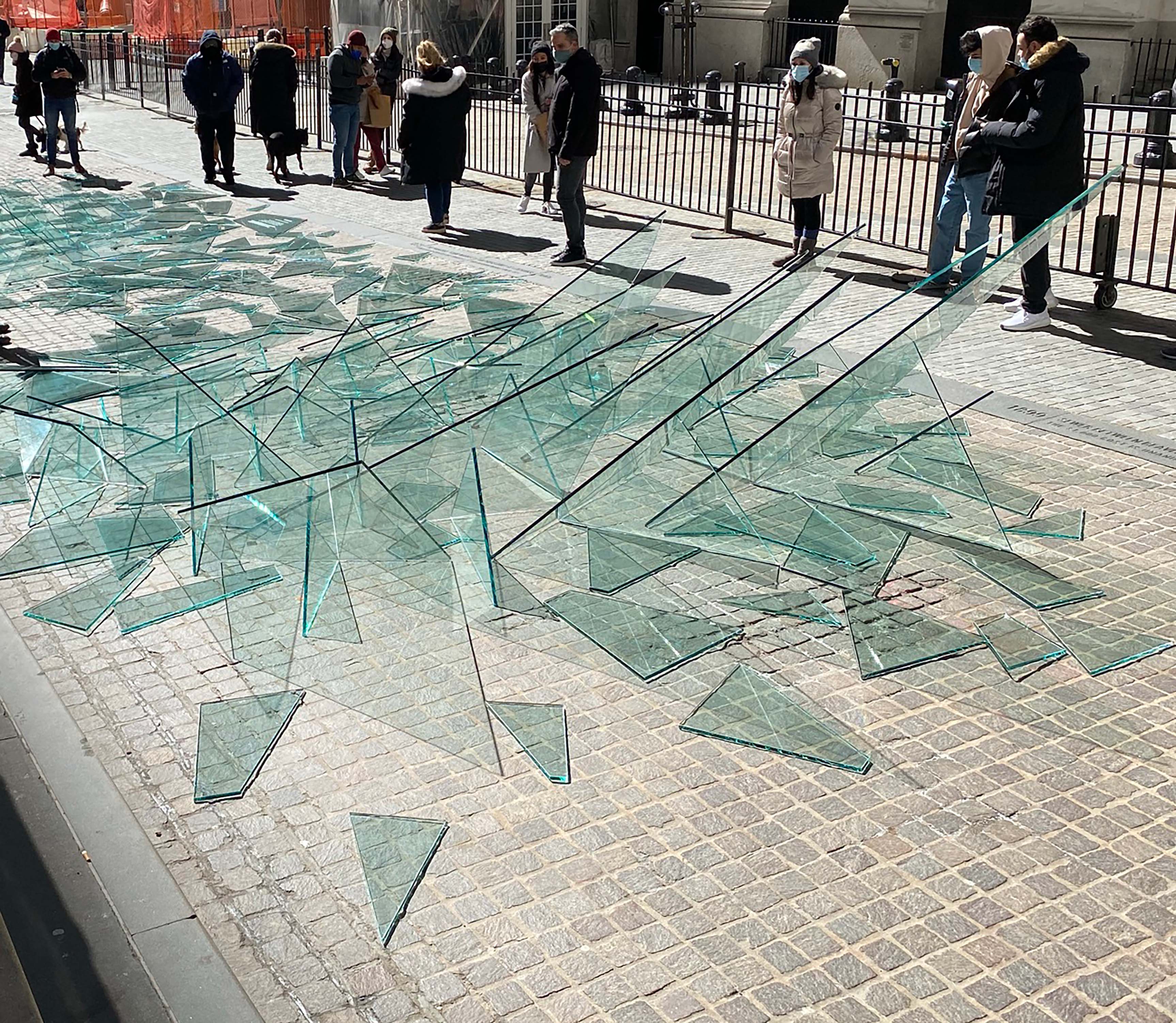 Fearless Girl Broken Glass Ceiling for International Women’s Day by obj ...