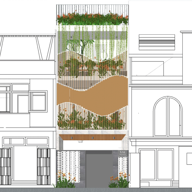 Idea 3430334: Flexible Facade House by Space+ Architecture in Can Tho ...