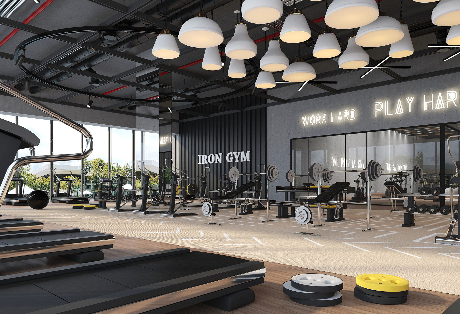Idea 3432587: Fitness center Gym 3D by GYMdesign - Fitness Center 3D in ...