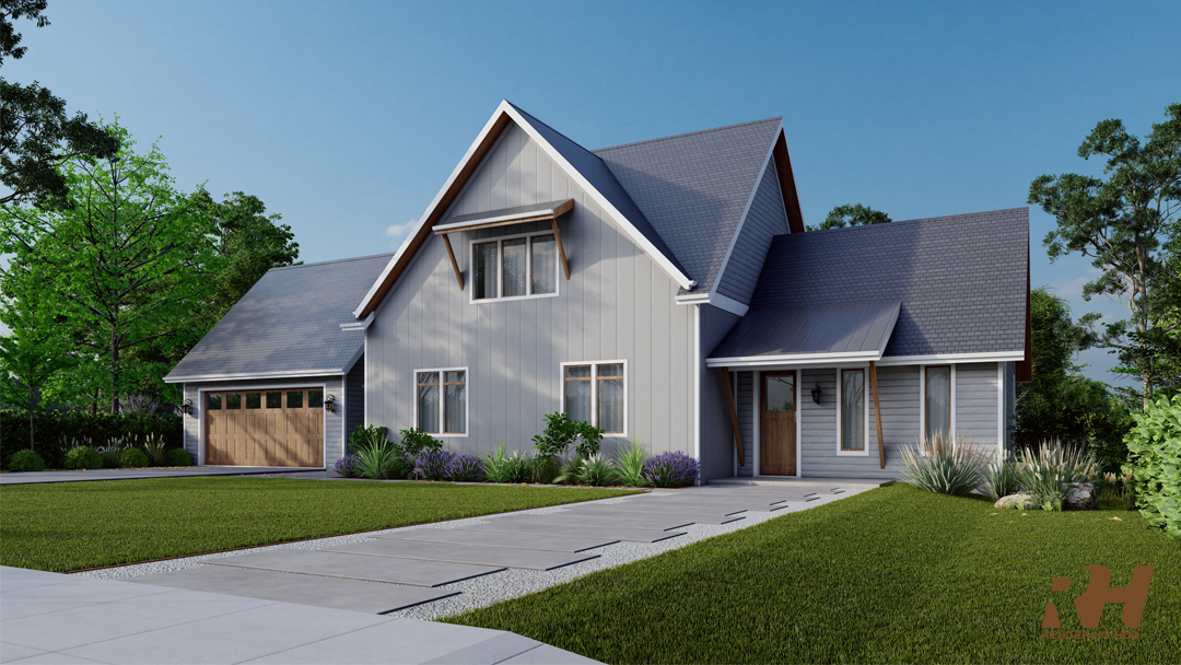 Residential House Exterior 3D Rendering by Rendering Hub - Architizer