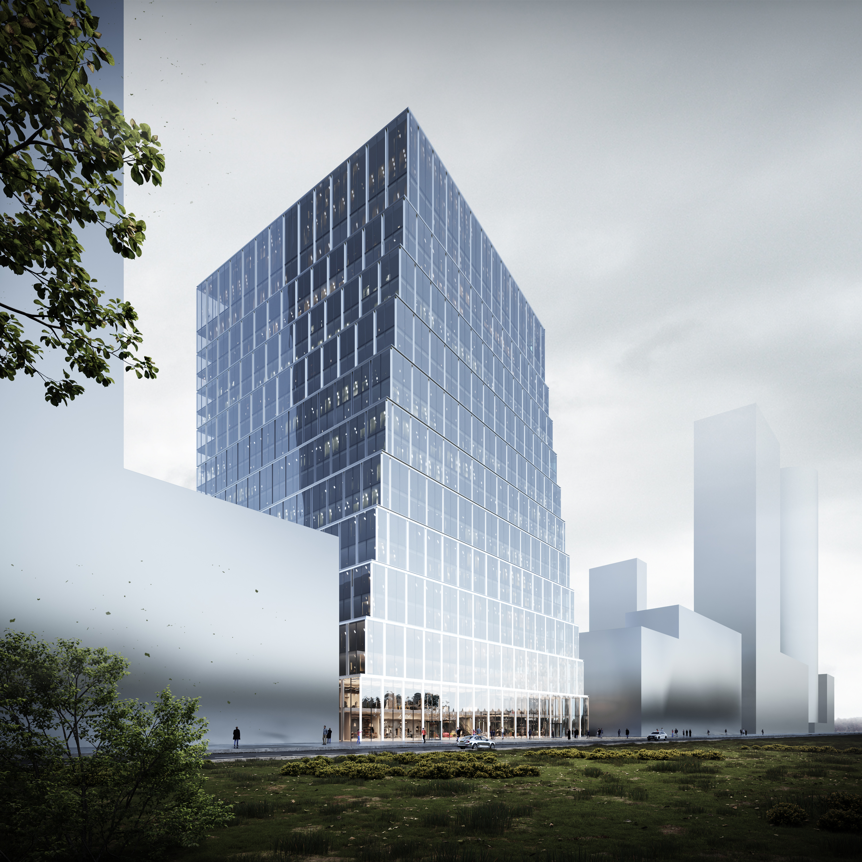 The concept of a business center by IND - Architizer
