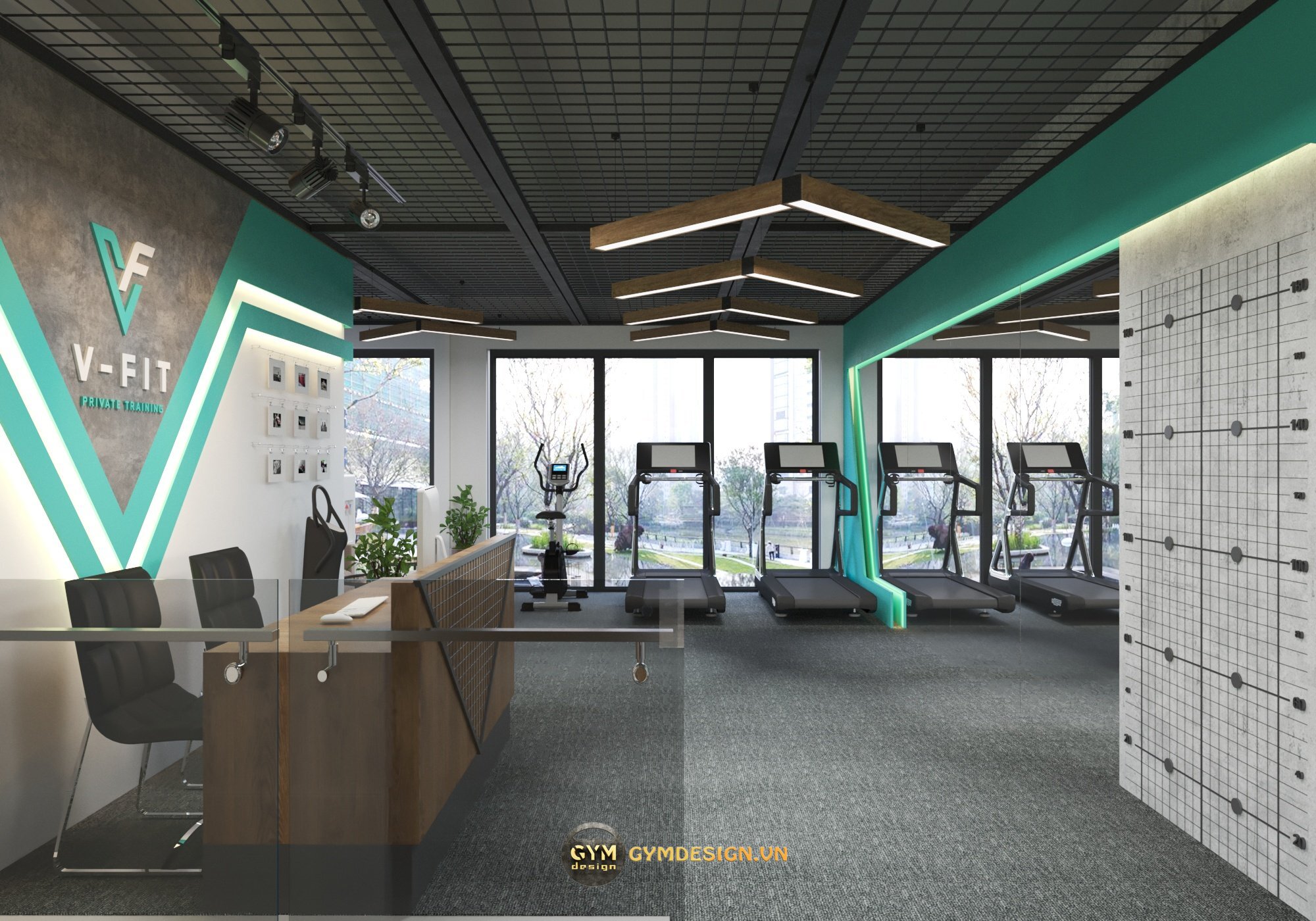 VFIT Private Training by GYMdesign - Fitness Center 3D - Architizer