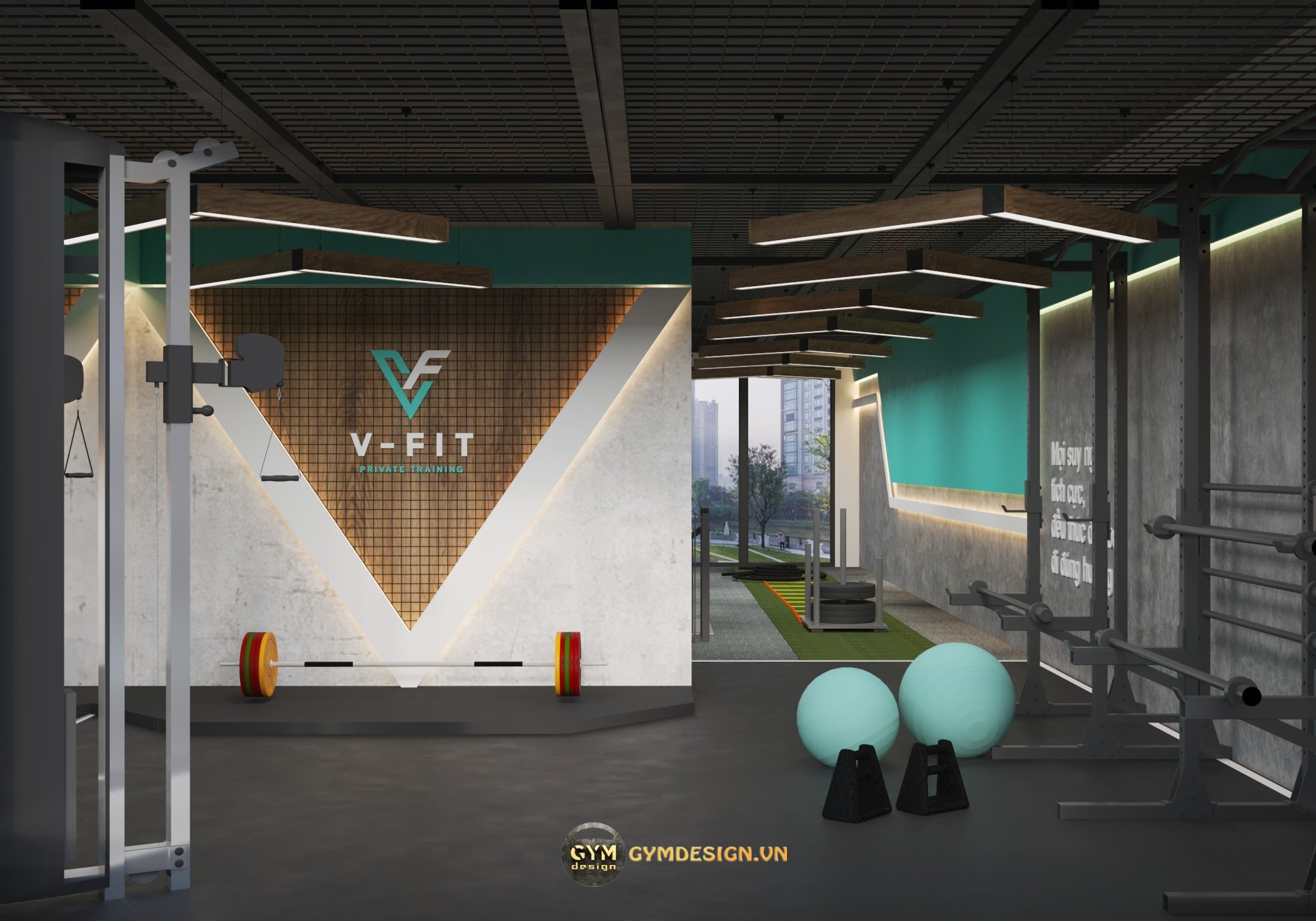VFIT Private Training by GYMdesign - Fitness Center 3D - Architizer