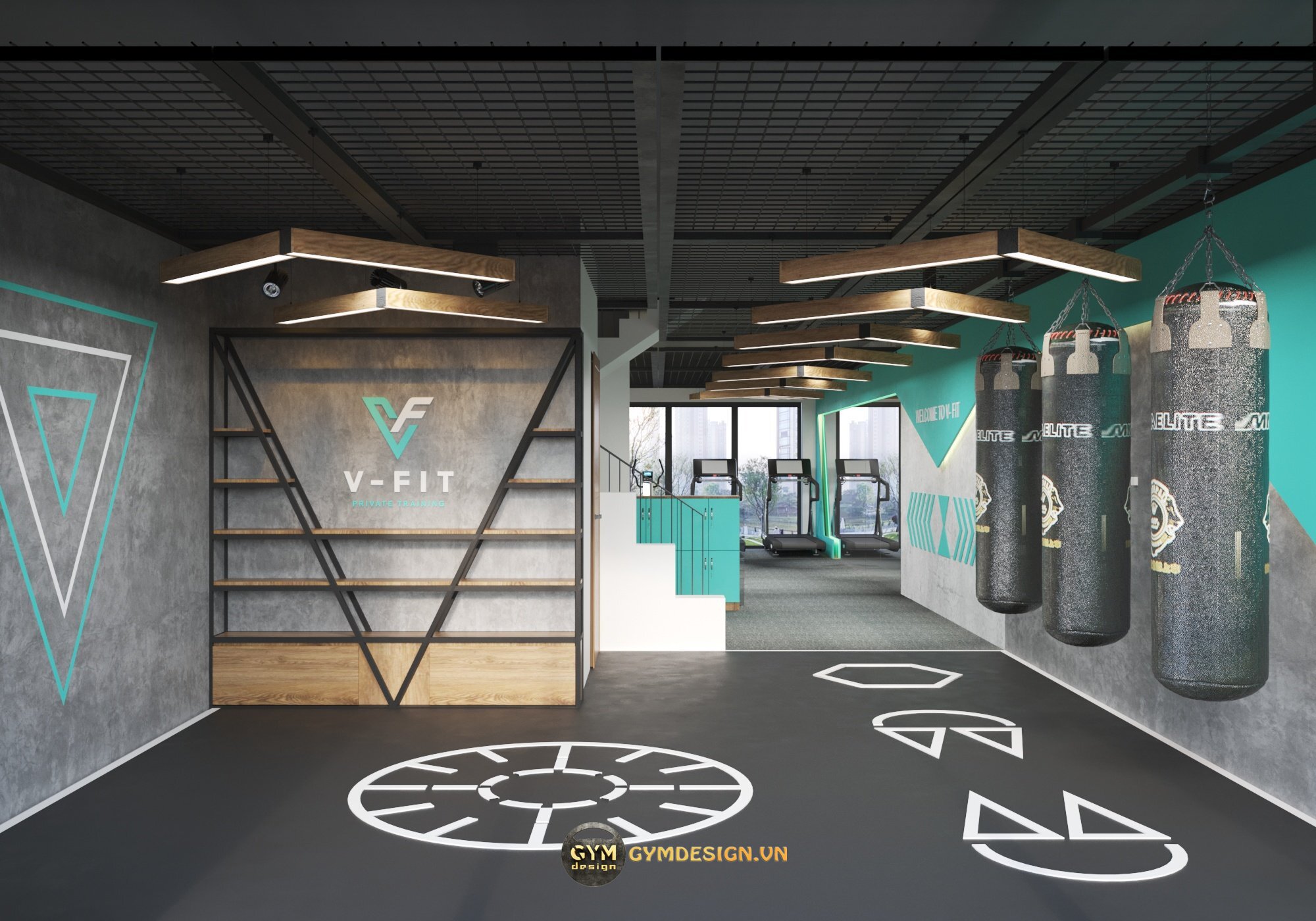 VFIT Private Training by GYMdesign - Fitness Center 3D - Architizer