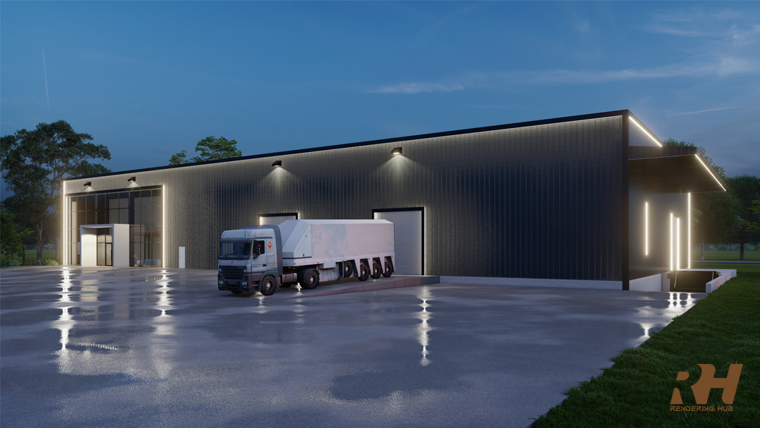 Warehouse Design by Rendering Hub - Architizer
