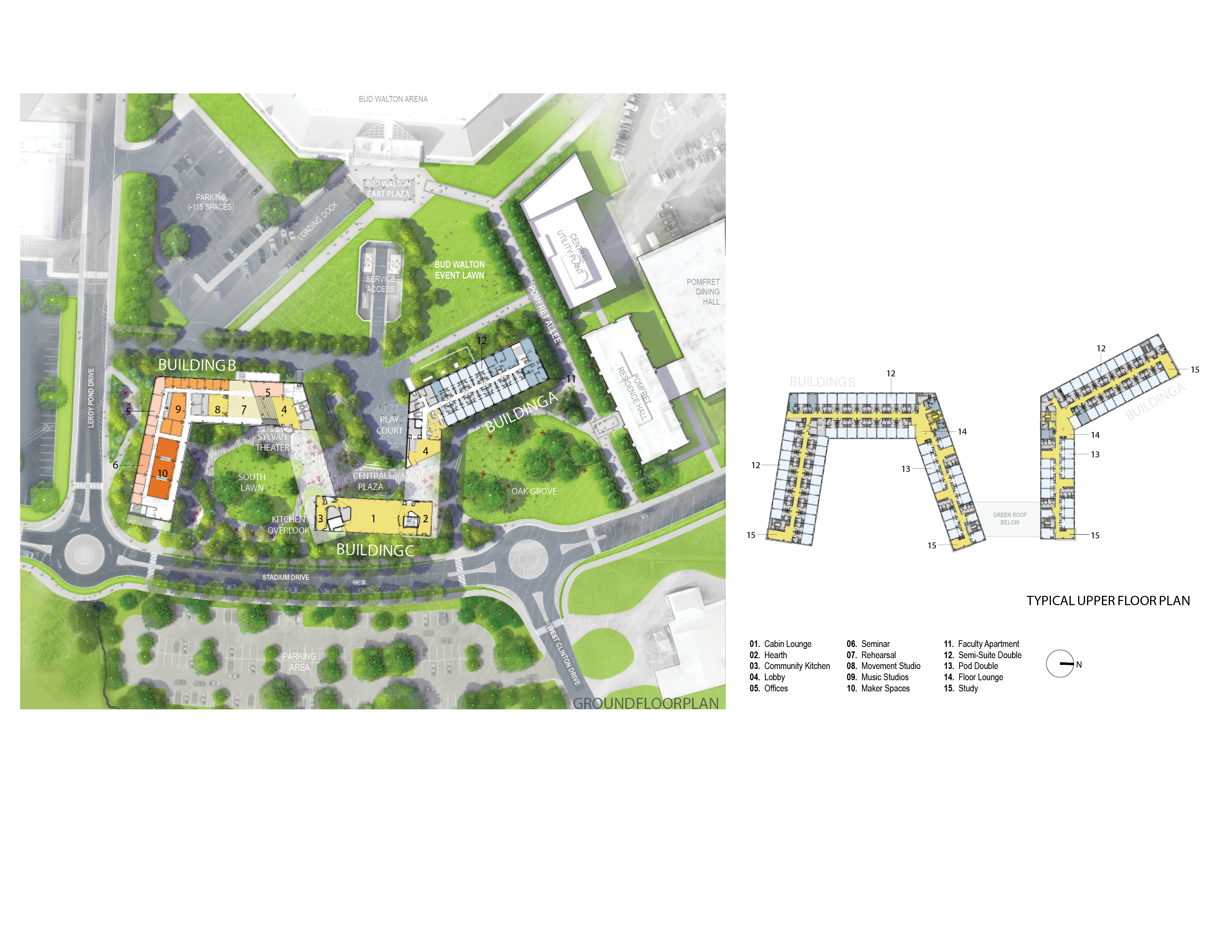 Adohi Hall at University of Arkansas by Leers Weinzapfel Associates ...