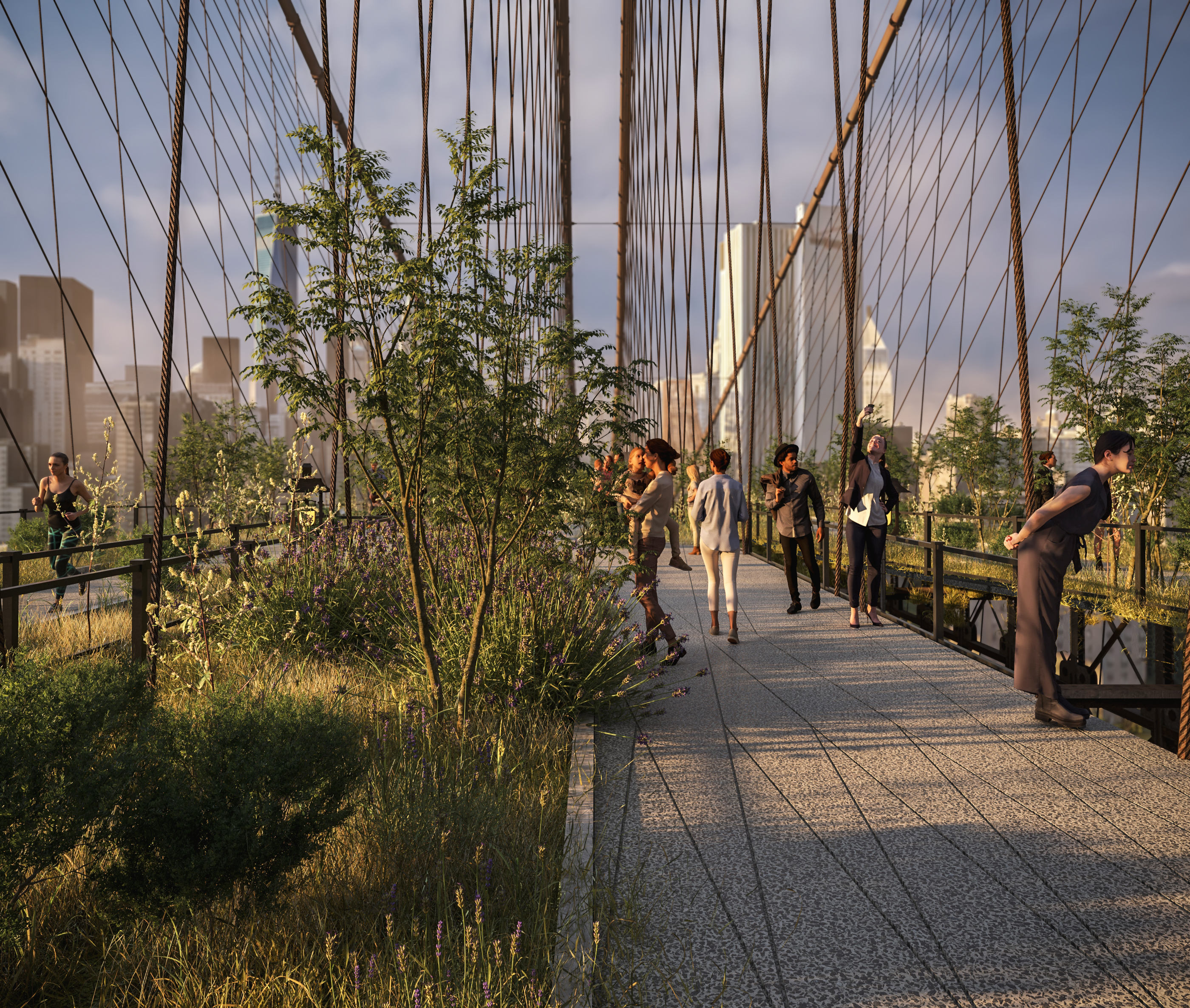 Reimagining the Brooklyn Bridge: Path to Equilibrium by DXA studio ...