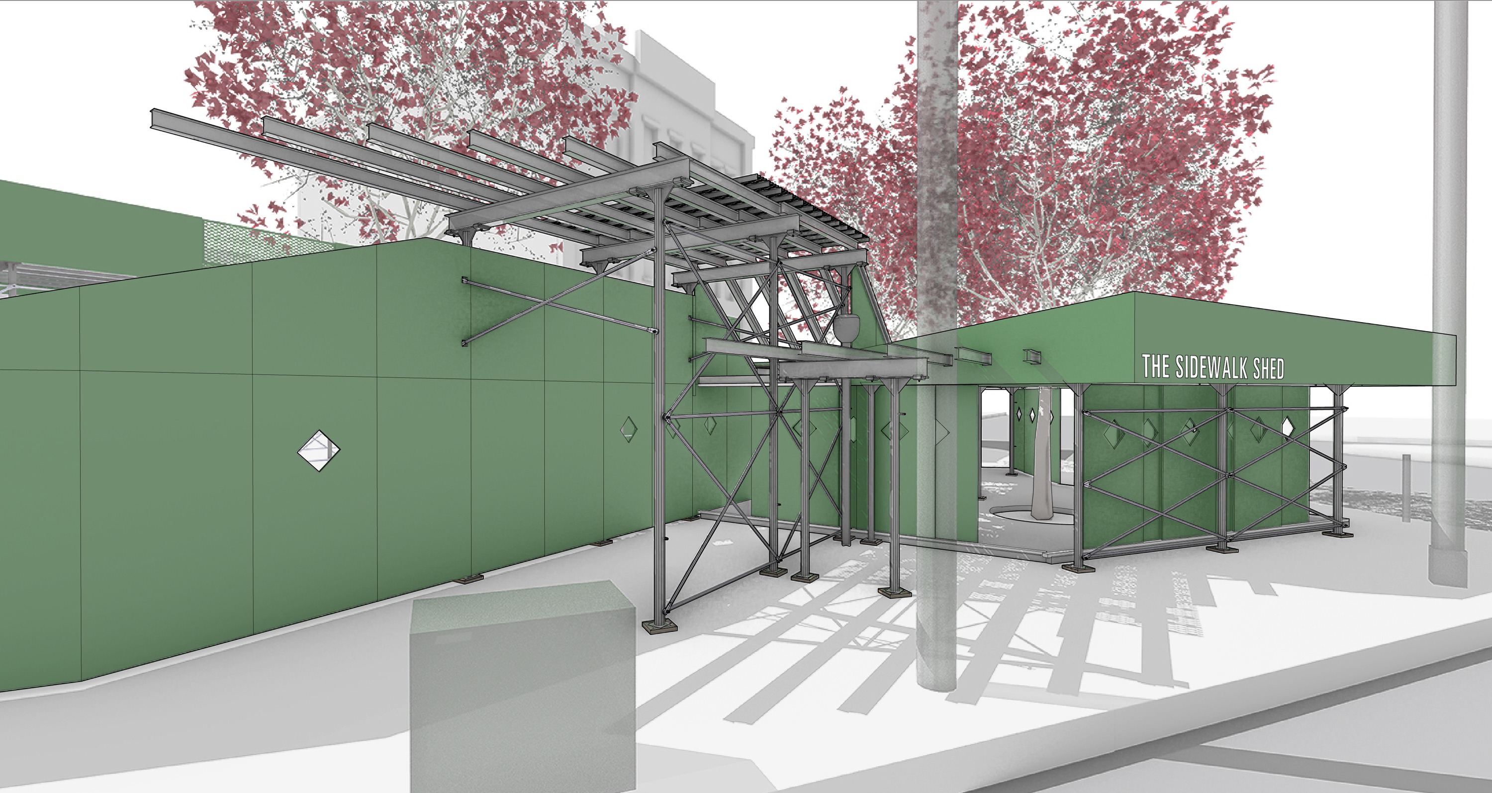 the Sidewalk Shed by Camber Studio - Architizer