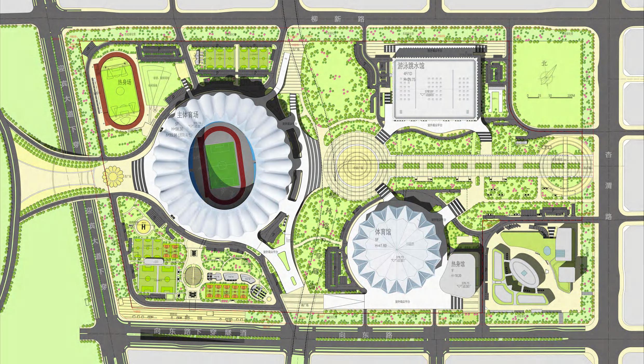 Master plan and Main Stadium design of Xi’an Olympic Center by PTW ...