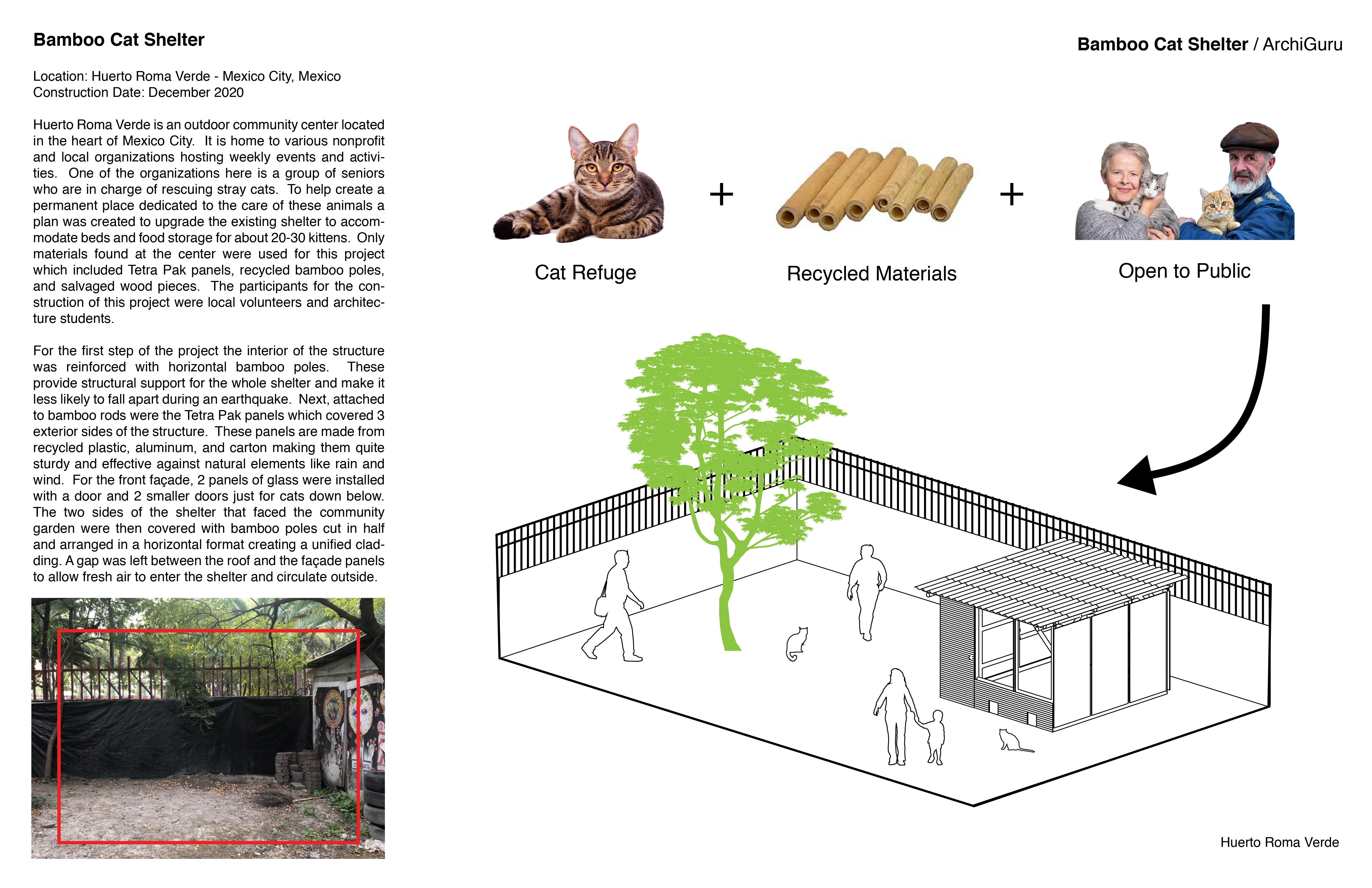 Bamboo Cat Shelter by ArchiGuru - Architizer