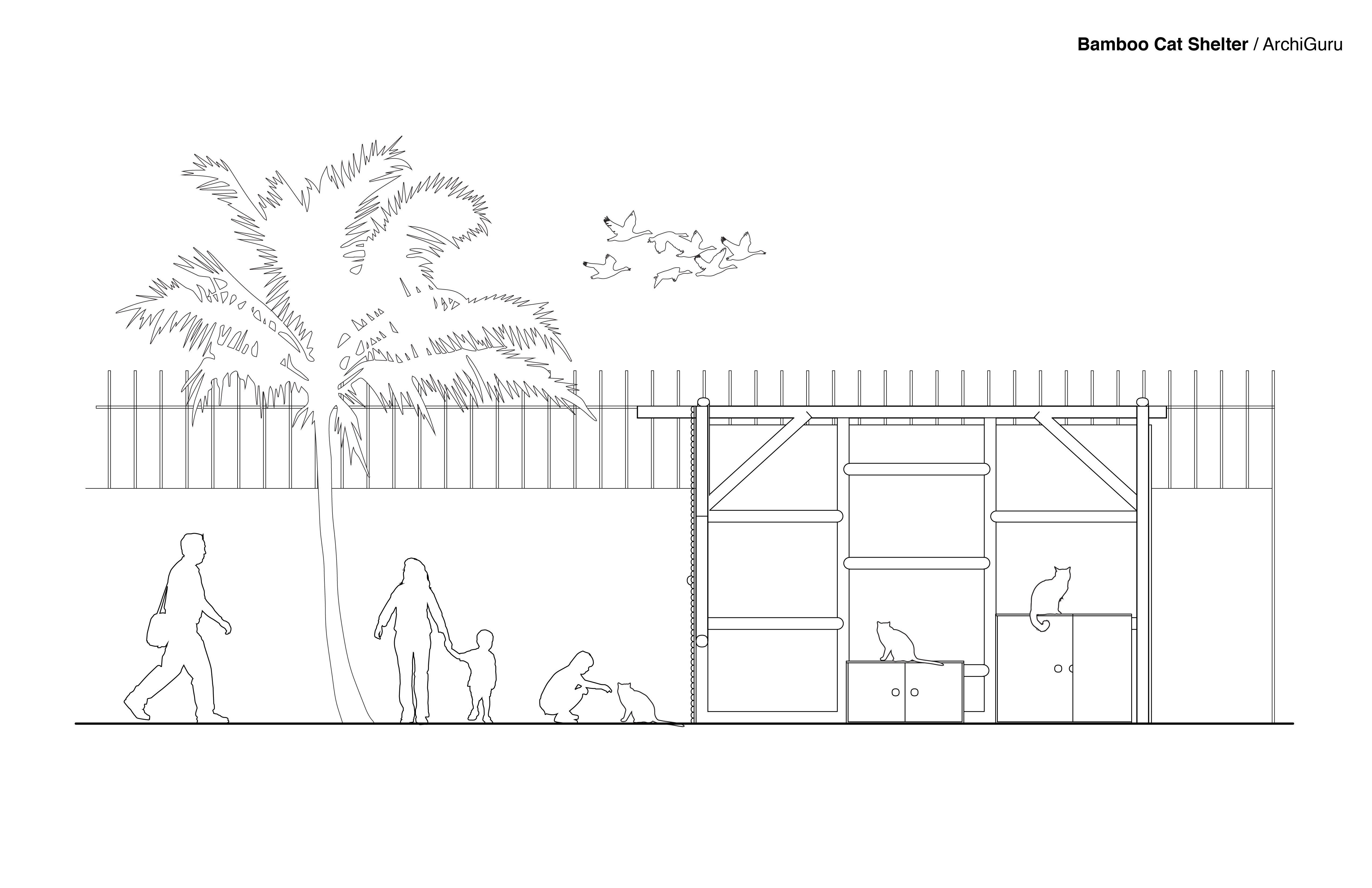Bamboo Cat Shelter by ArchiGuru - Architizer