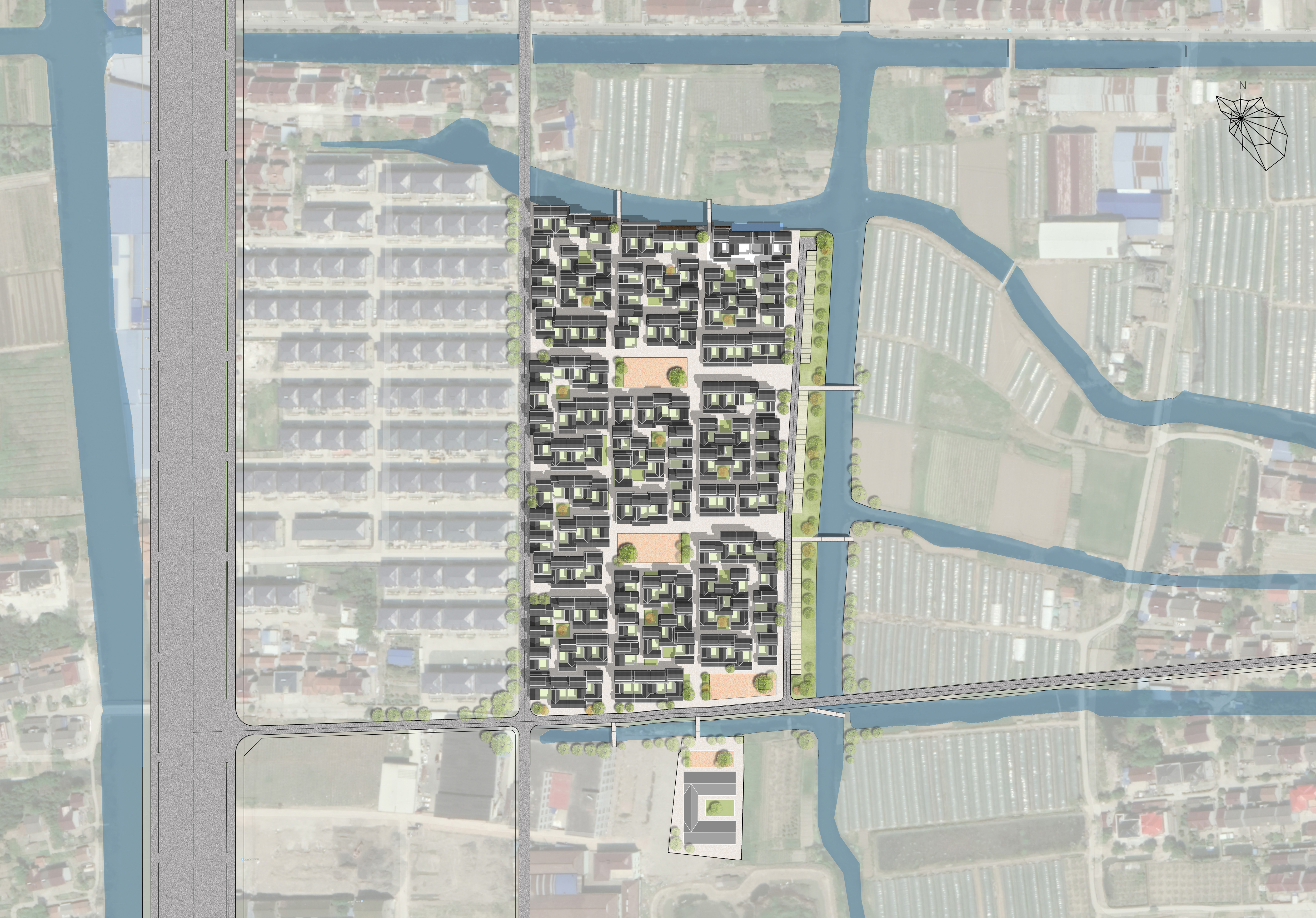 Xinchang centralized residential village in Pudong New District ...